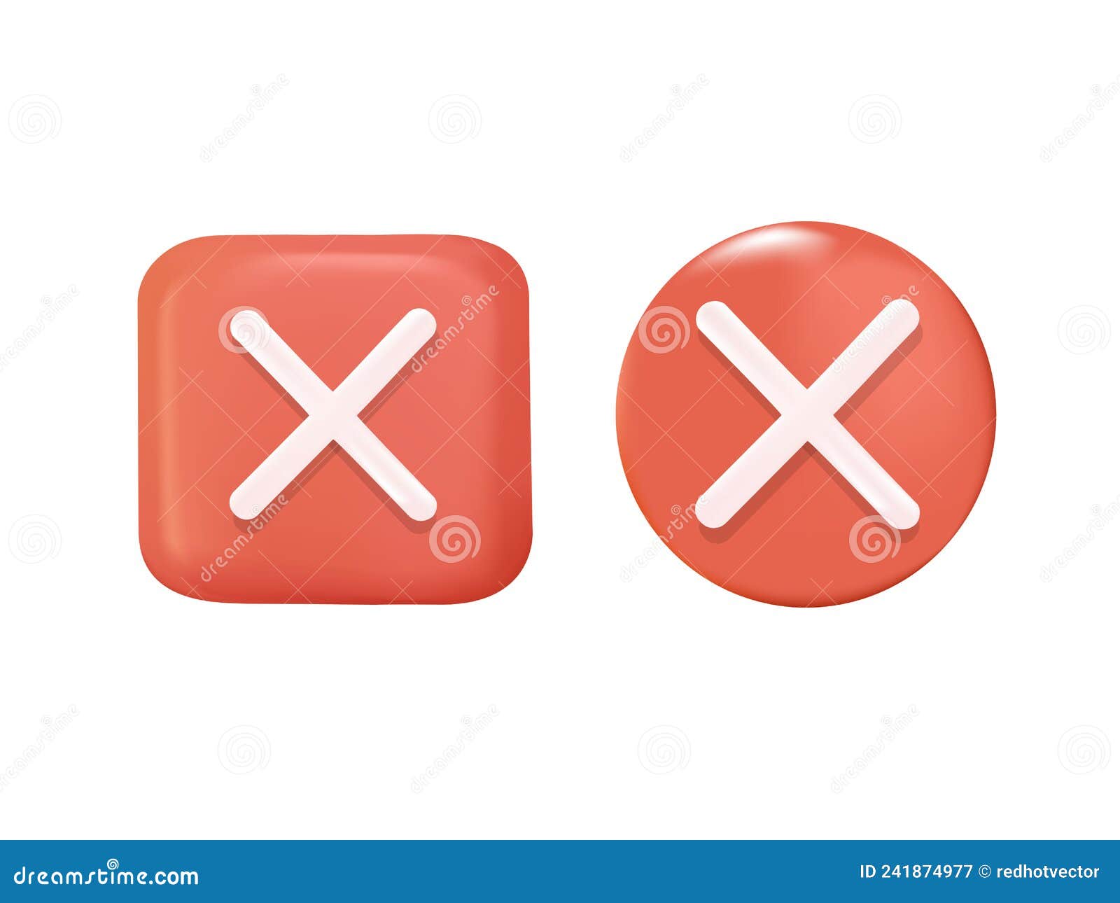 Close, Delete Button. Cross Symbol. 3d Vector Icon. Cartoon Minimal ...