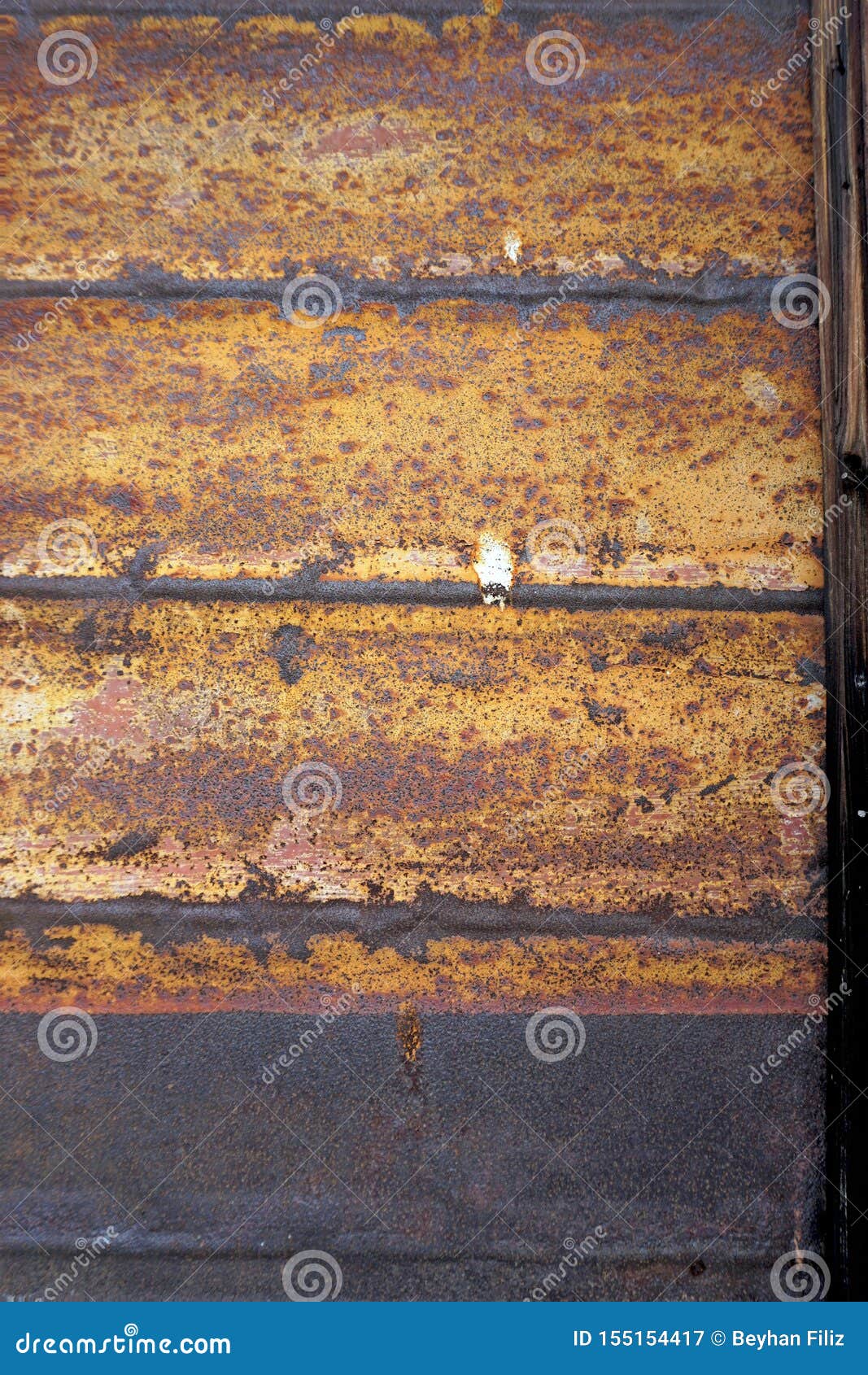 Close and Detailed View of Rusty Surface with Various Shades of Colors ...