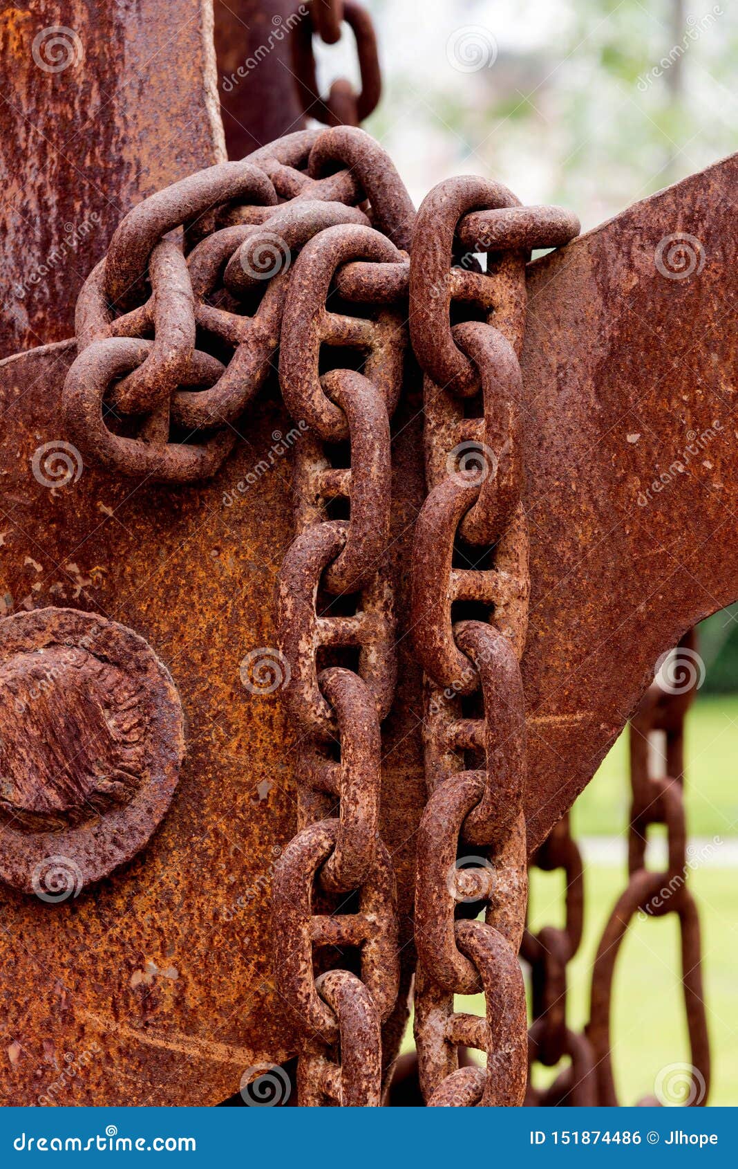 Details of rusty chains stock photo. Image of background - 151874486