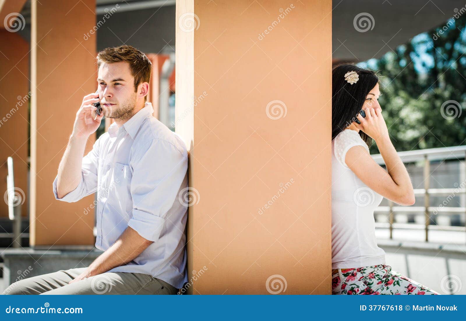 Close and Distant - Problems in Relationship? Stock Photo - Image of ...
