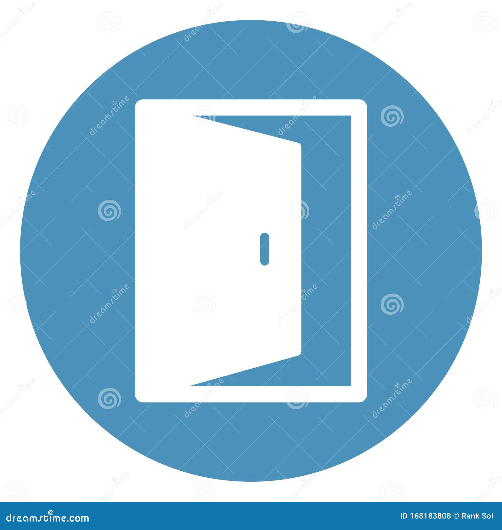 Close, Door Isolated Vector Icon Which Can Be Easily Modified or Edited ...