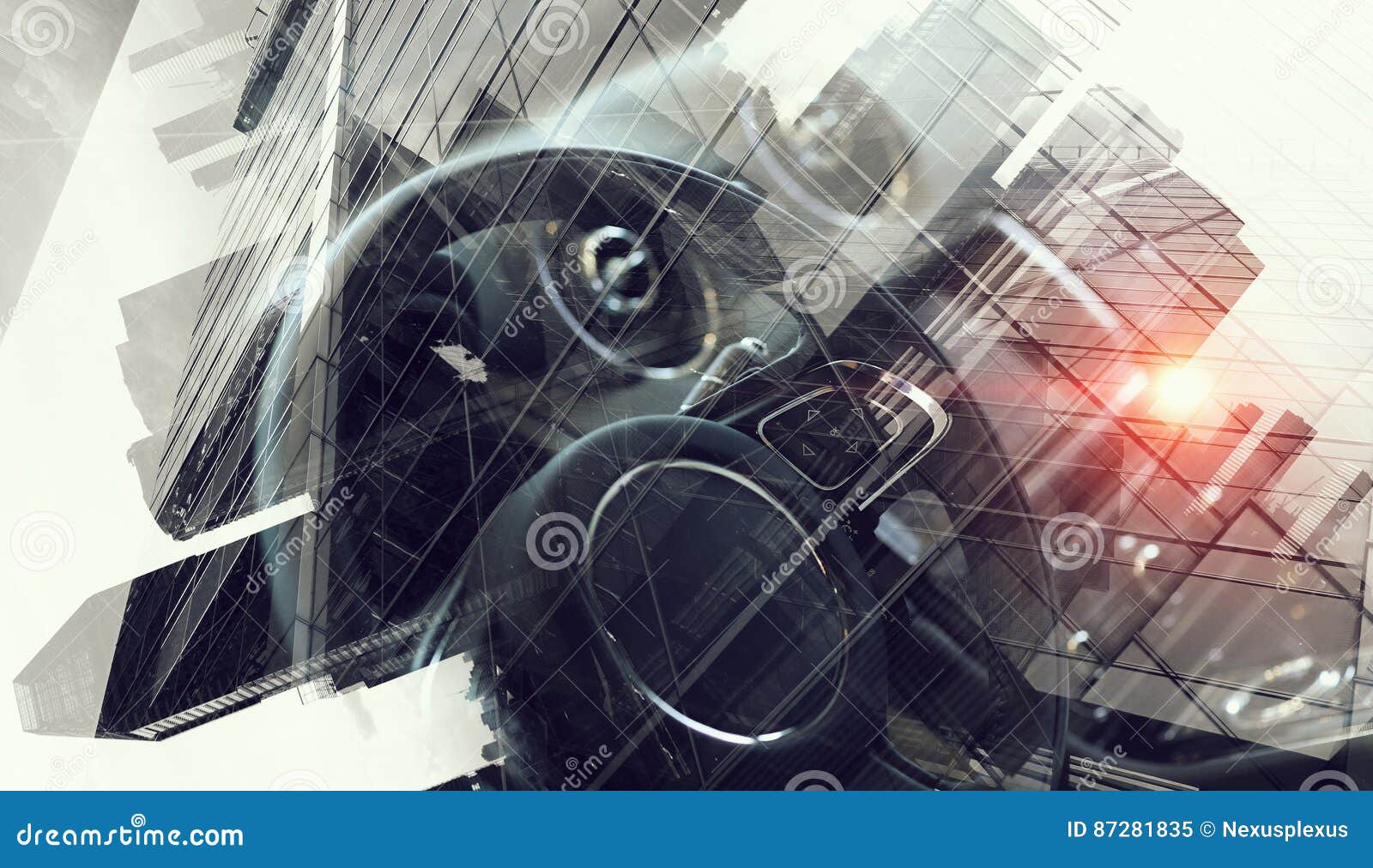 Close of Elegant Car . Mixed Media Stock Image - Image of city, driving ...