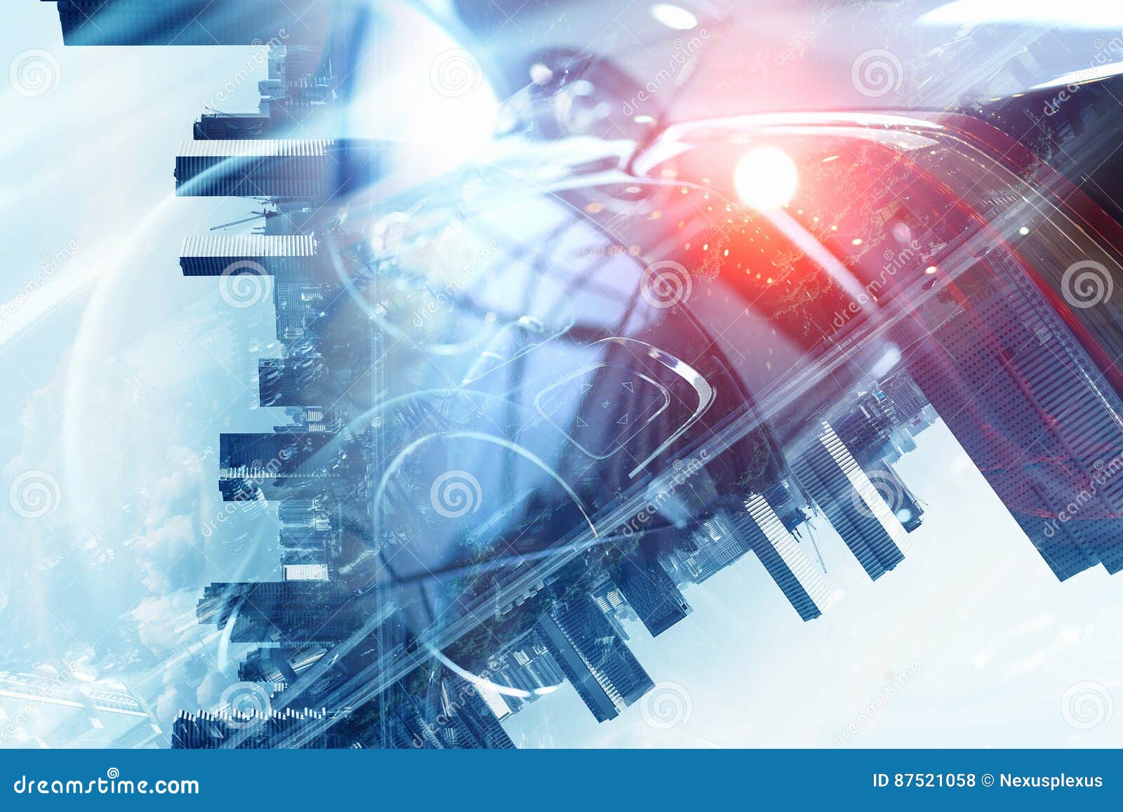 Close of Elegant Car . Mixed Media Stock Photo - Image of abstract ...