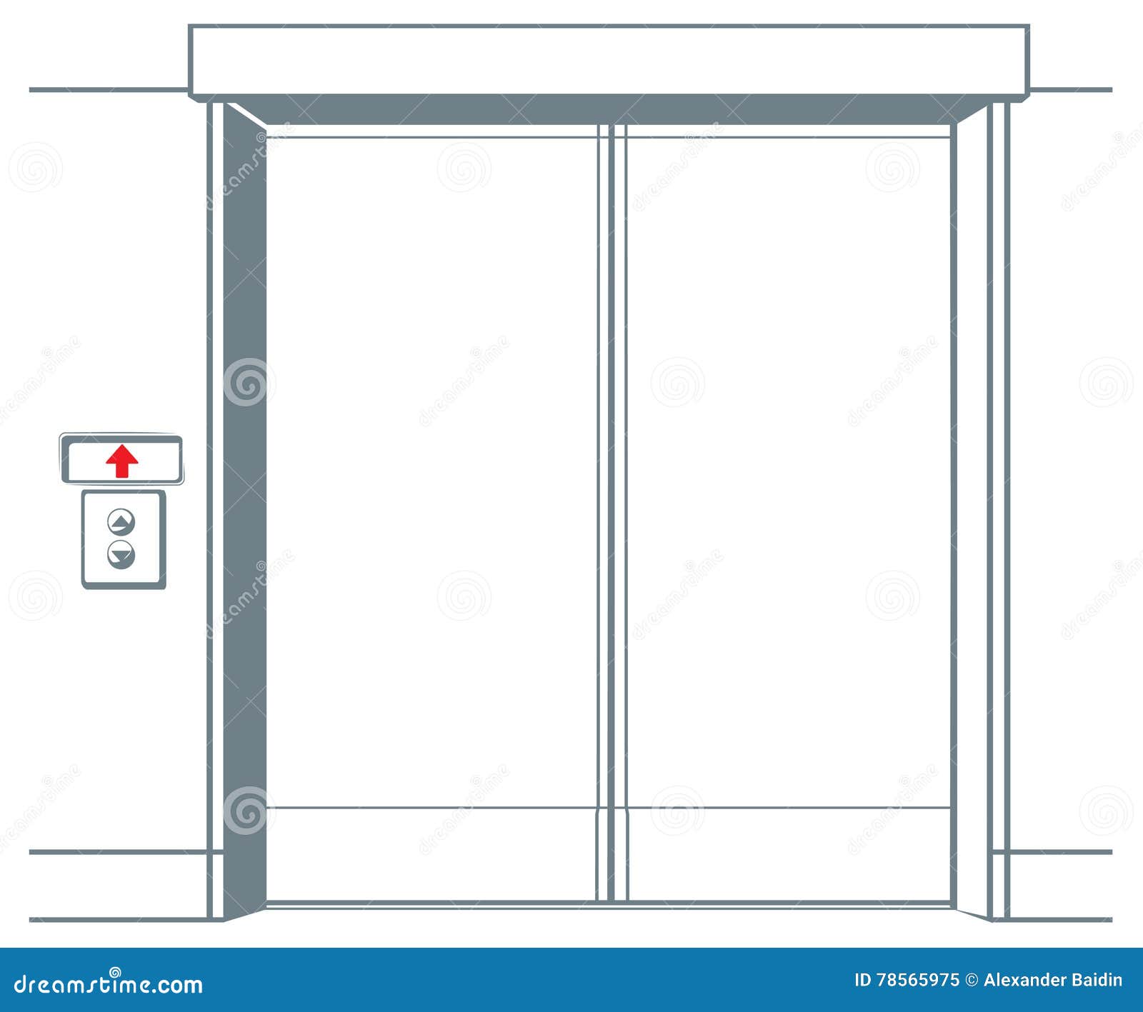 Close Elevator. Realistic Vector Illustration | CartoonDealer.com #69301347