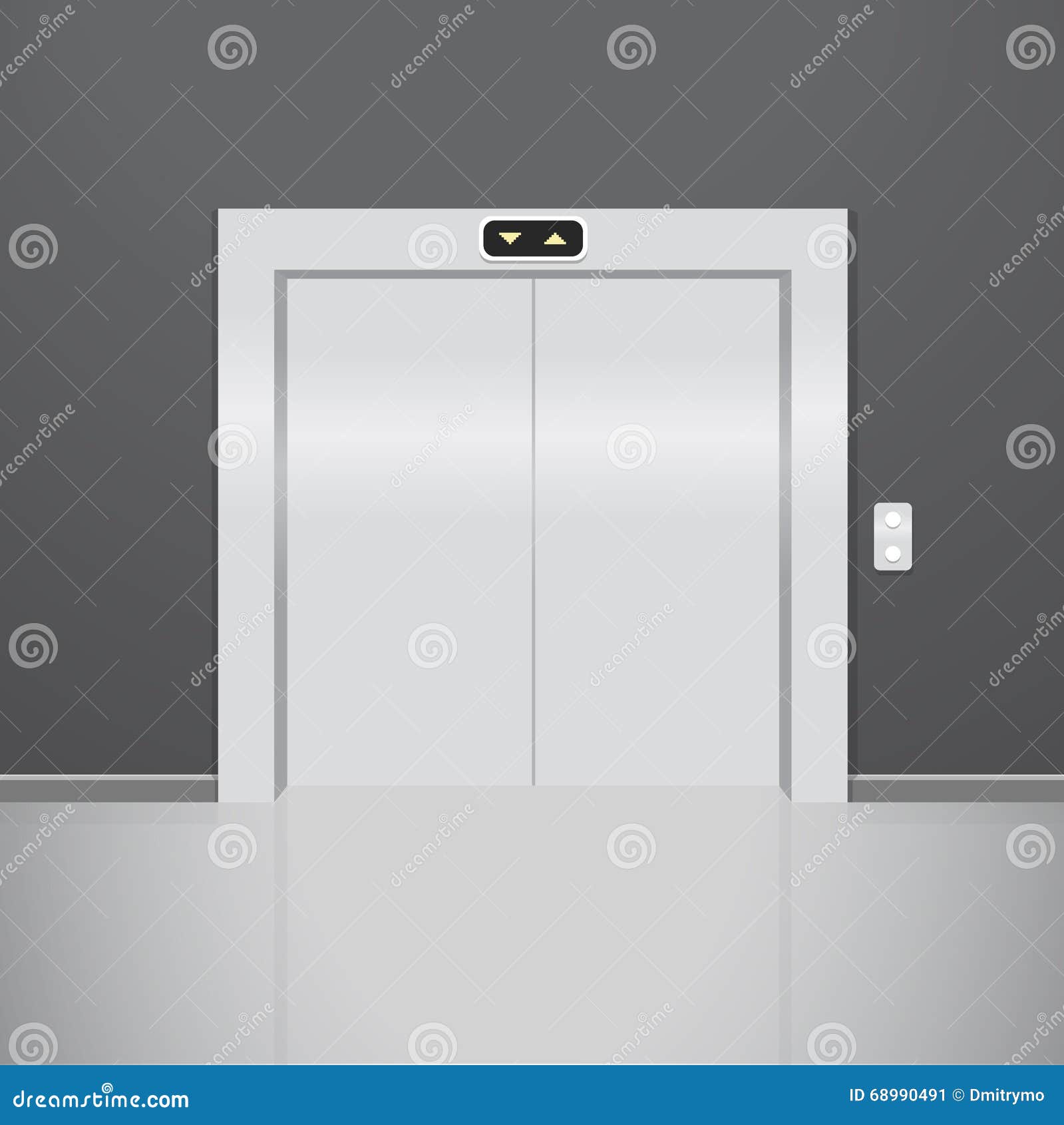 Close Elevator. Realistic Vector Illustration | CartoonDealer.com #69301347