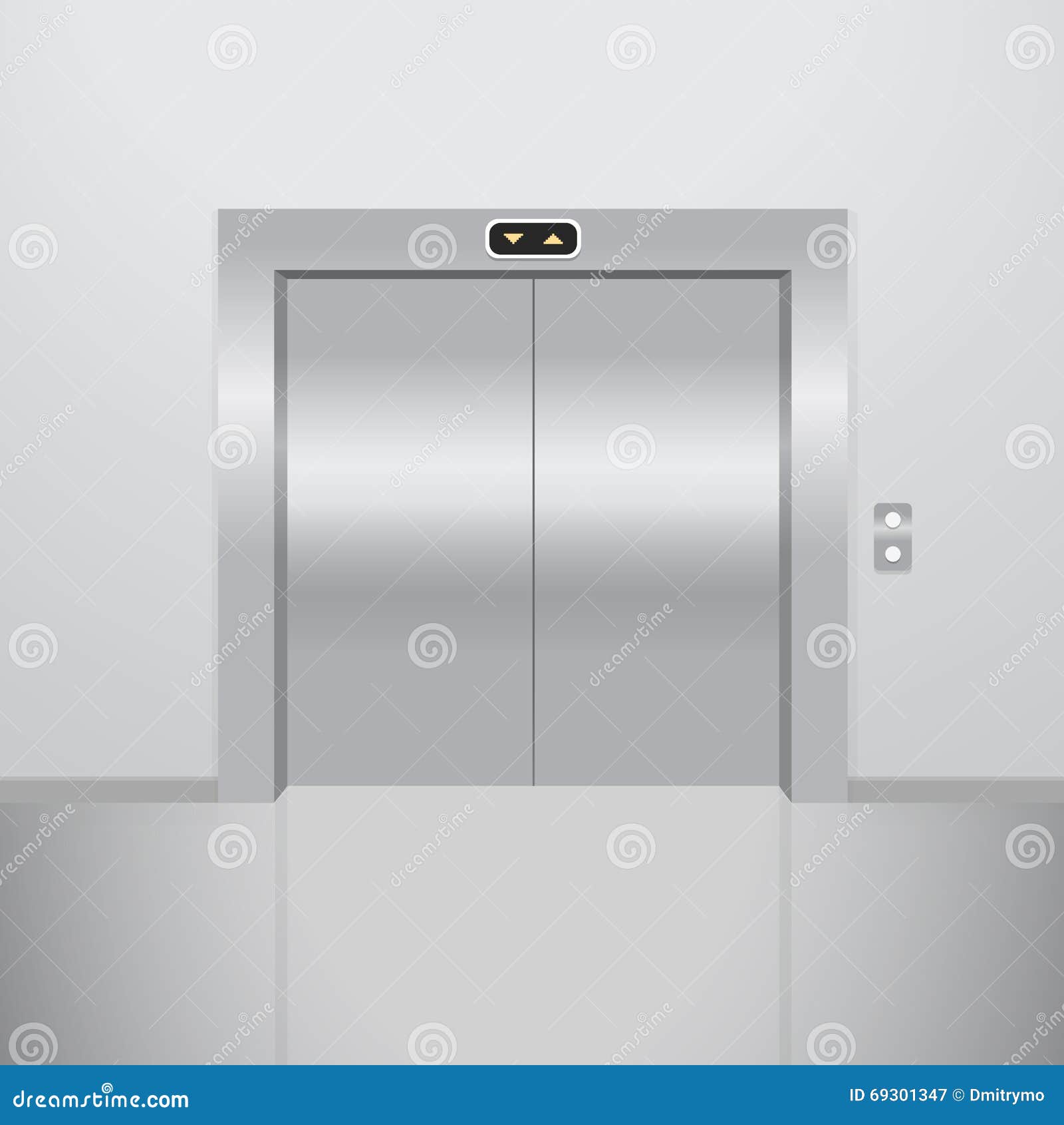 Close Elevator. Realistic Vector Illustration | CartoonDealer.com #69301347
