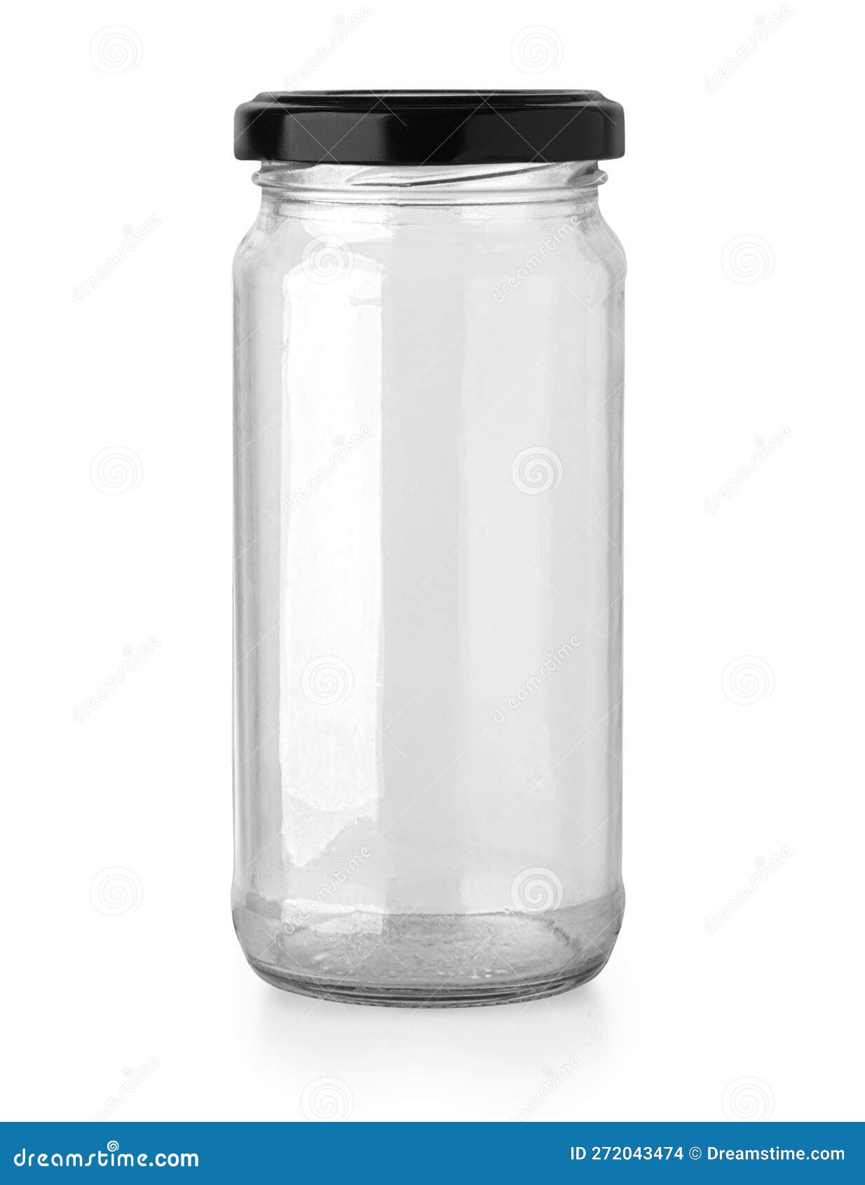 Close Empty Glass Jar for Food and Canned Food Stock Photo - Image of ...