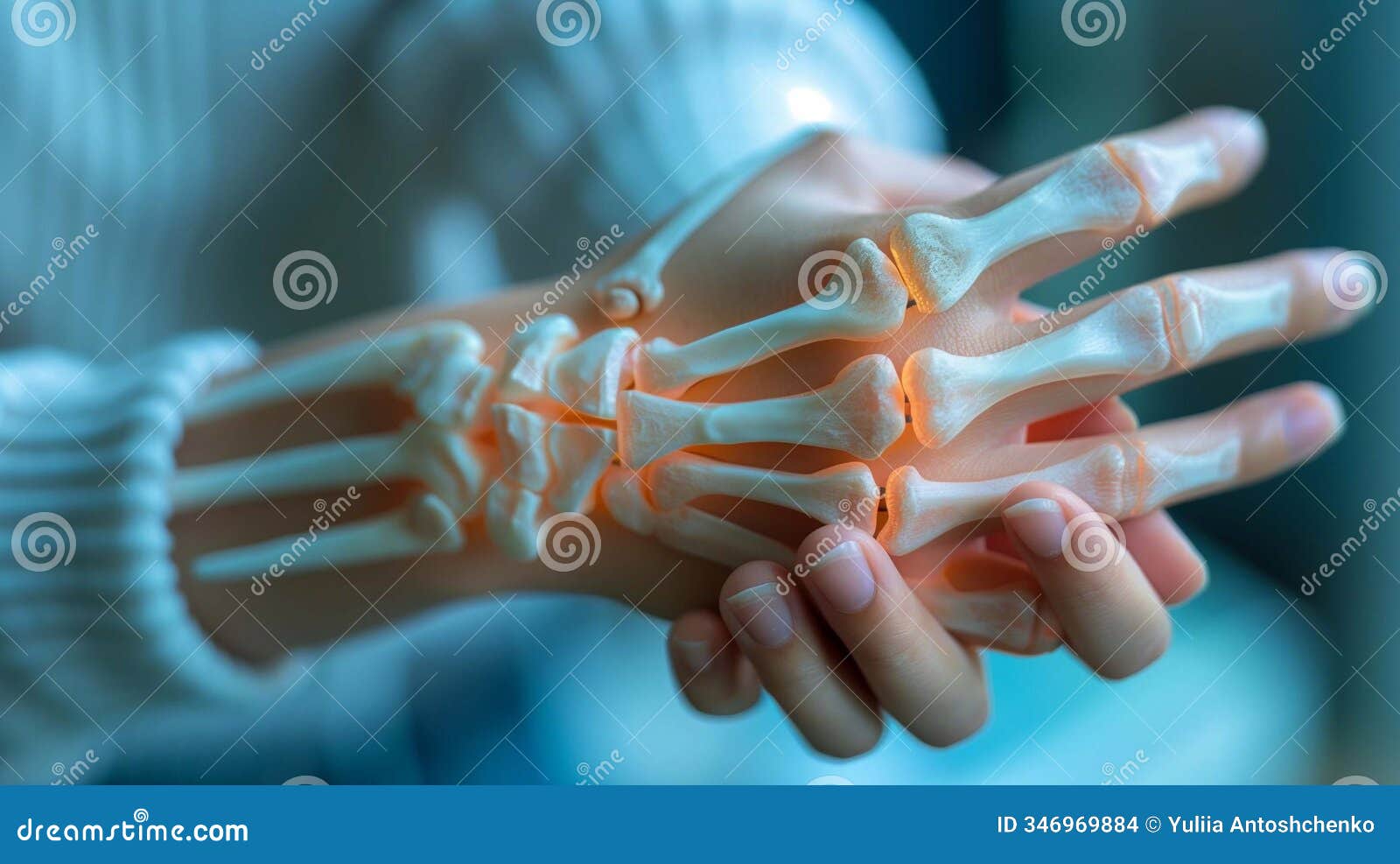 Close Examination Reveals a Closed Fracture in the Hand, Highlighting ...