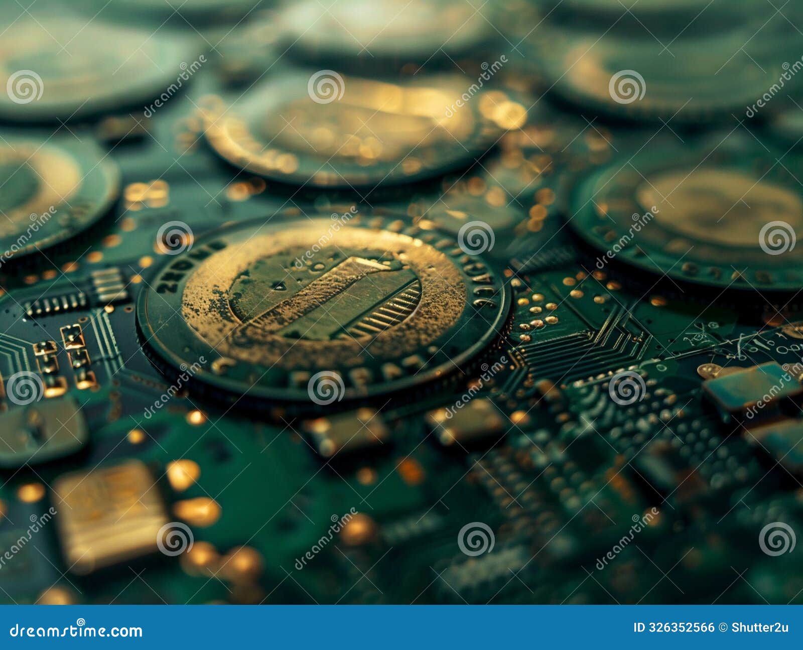 Close Up Of An Electronic Circuit Board Royalty-Free Stock Photography ...