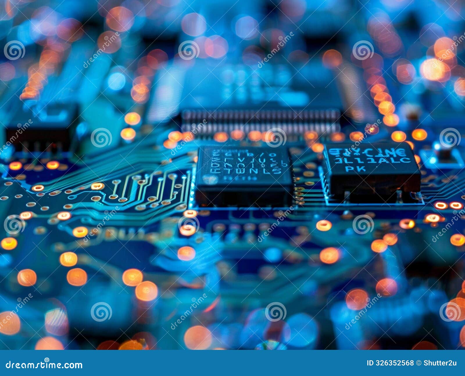 Close Up Of An Electronic Circuit Board Royalty-Free Stock Photography ...