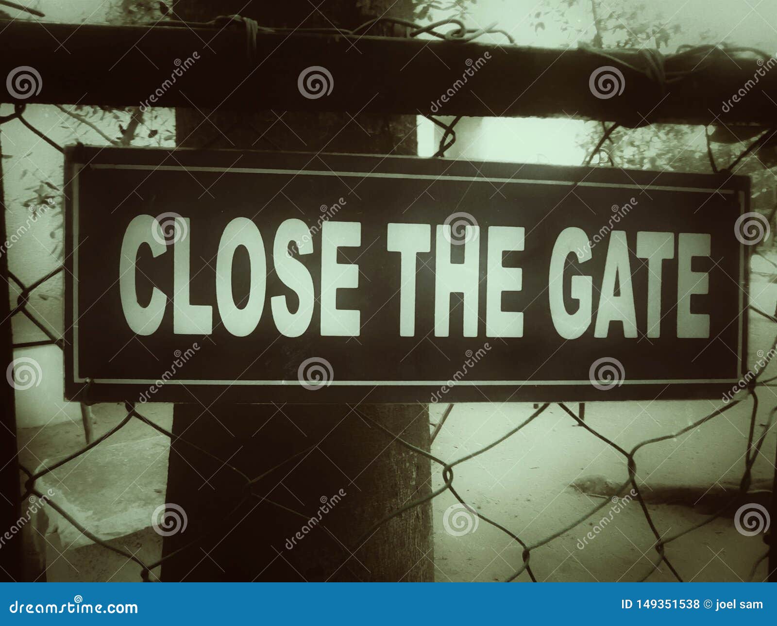 Close the Gate stock photo. Image of open, gate, enterings - 149351538