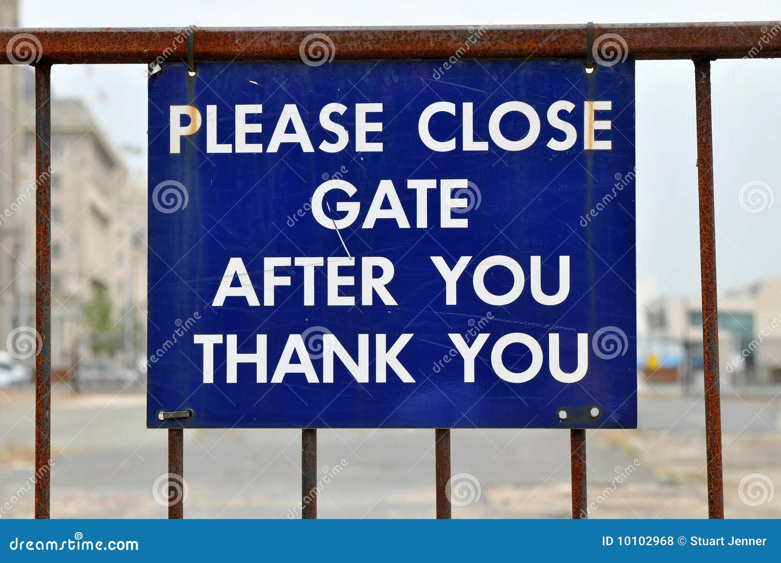 Close Gate Sign stock photo. Image of enviorment, gate - 10102968