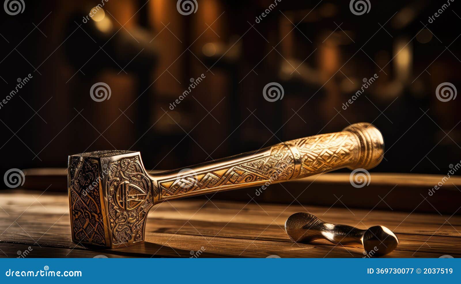 Gold Hammer Isolated On Transparent Background Stock Photo ...