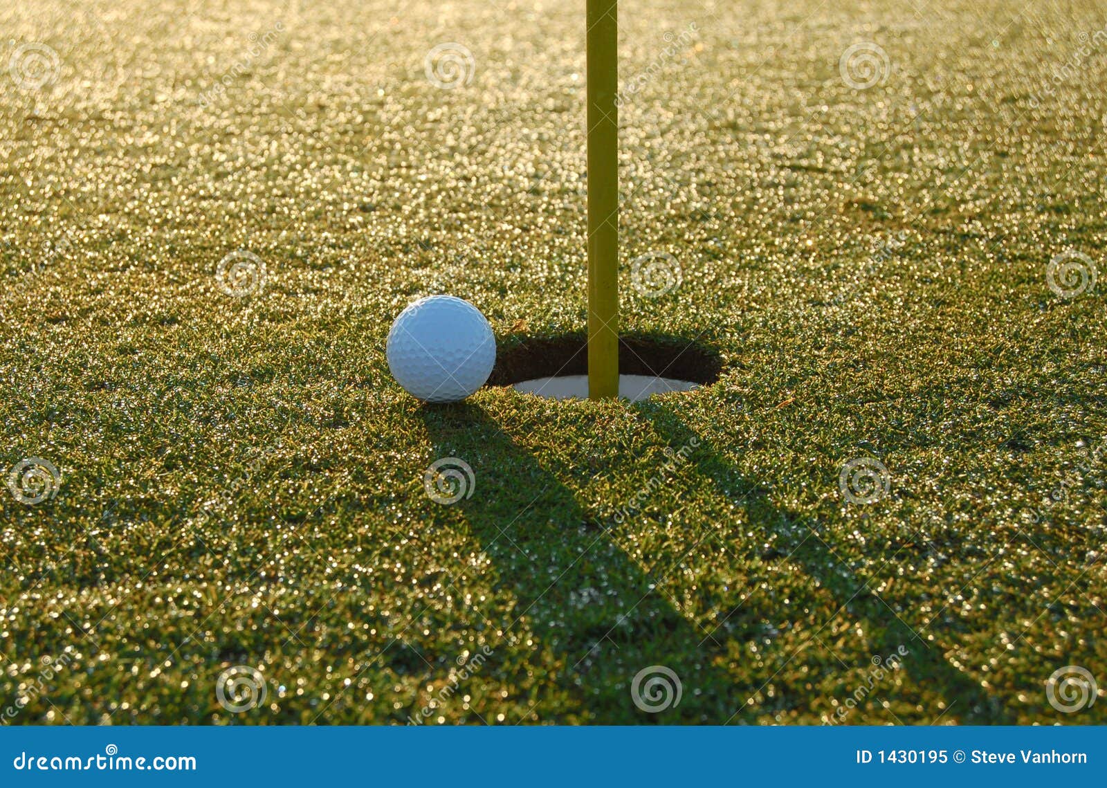 Close Golf Shot stock image. Image of putter, ball, close - 1430195