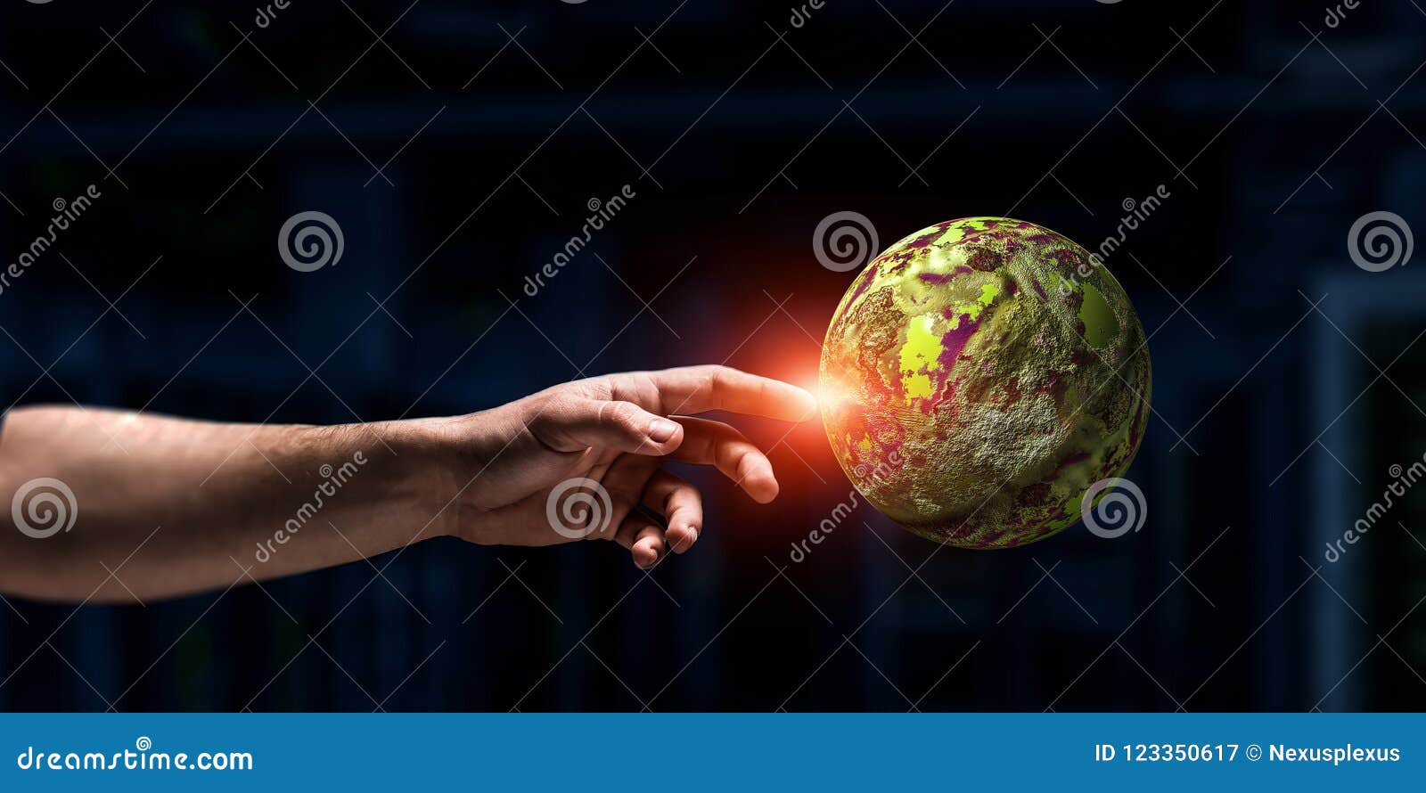 Idea of Earth creation stock image. Image of create - 123350617