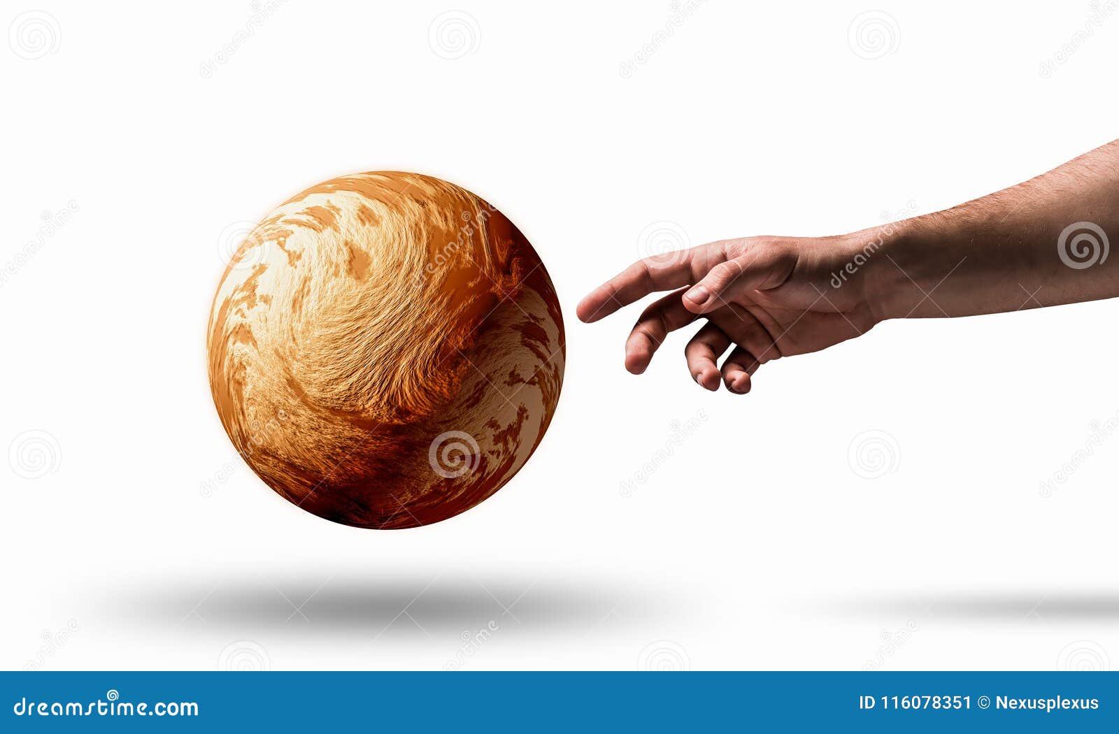 Venus Planet In Hand Stock Photography | CartoonDealer.com #116682002