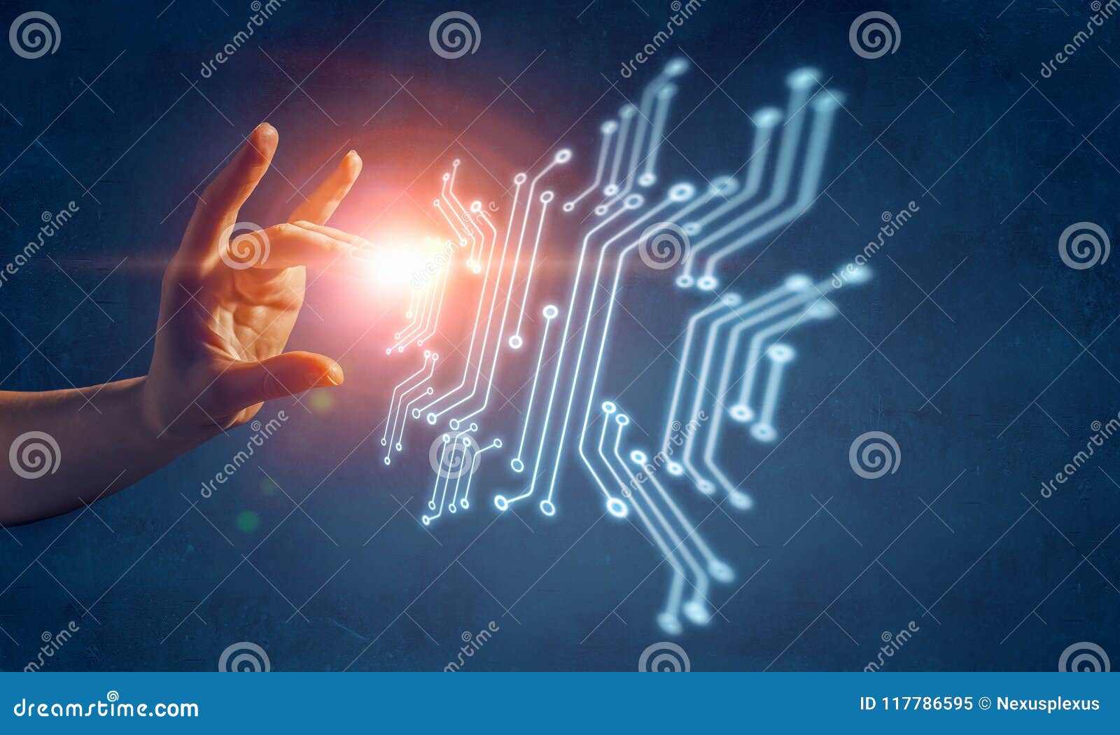 Creating the technology stock image. Image of success - 117786595