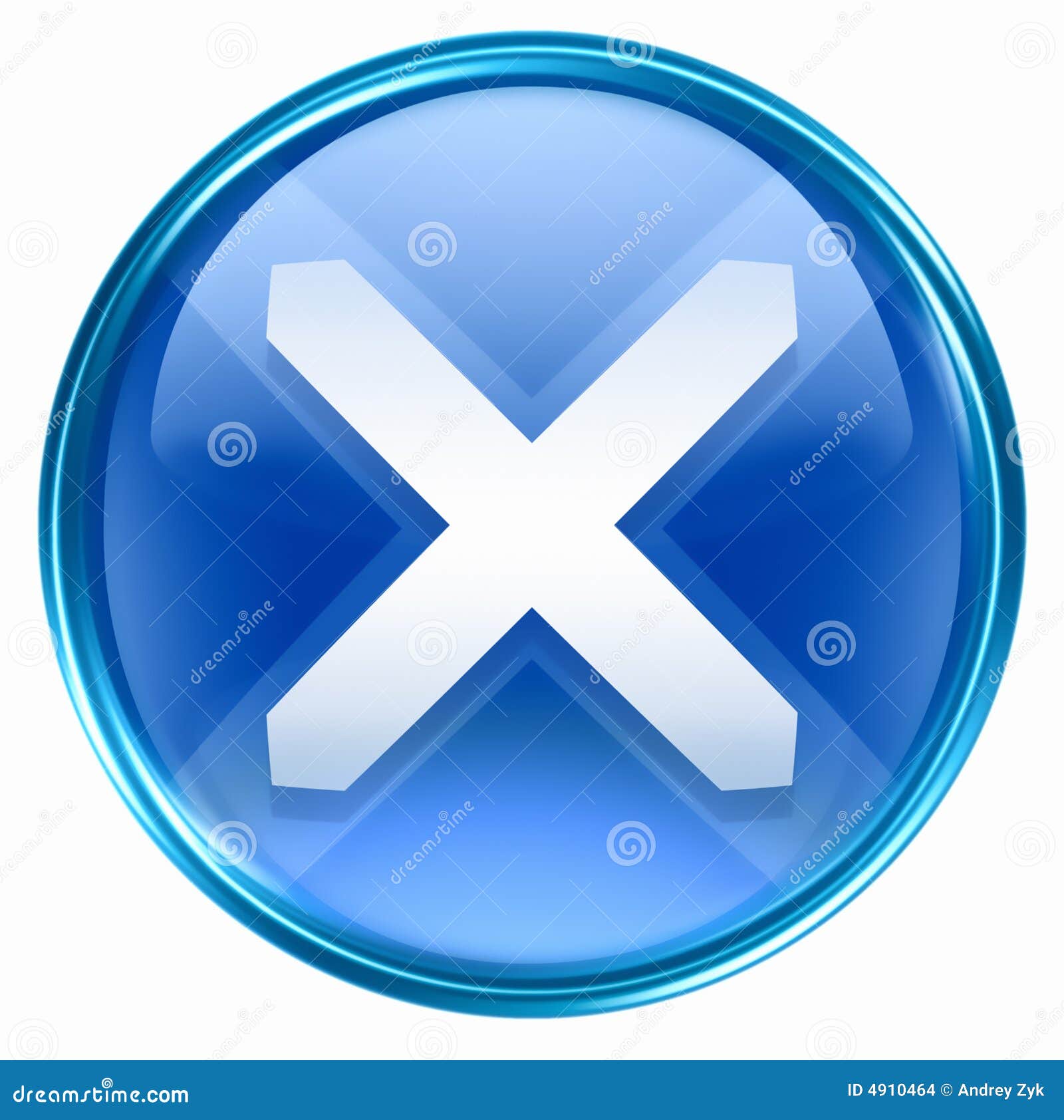 Close icon blue stock illustration. Illustration of aqua - 4910464