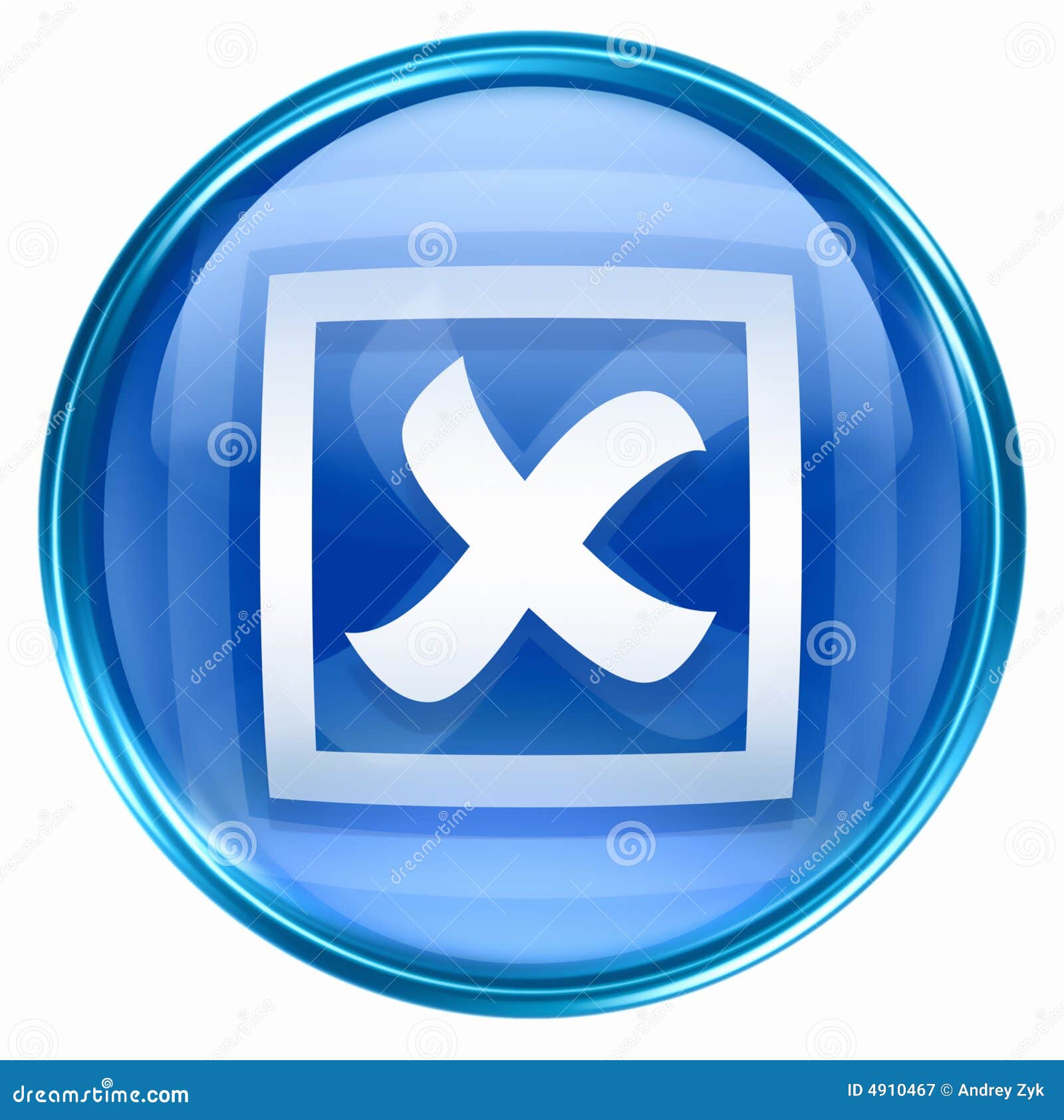 Close icon blue stock illustration. Illustration of motion - 4910467
