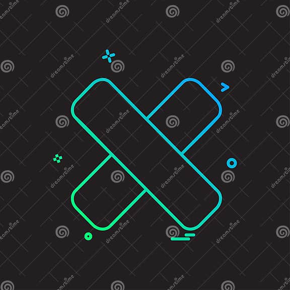 Close icon design vector stock vector. Illustration of button - 125535143