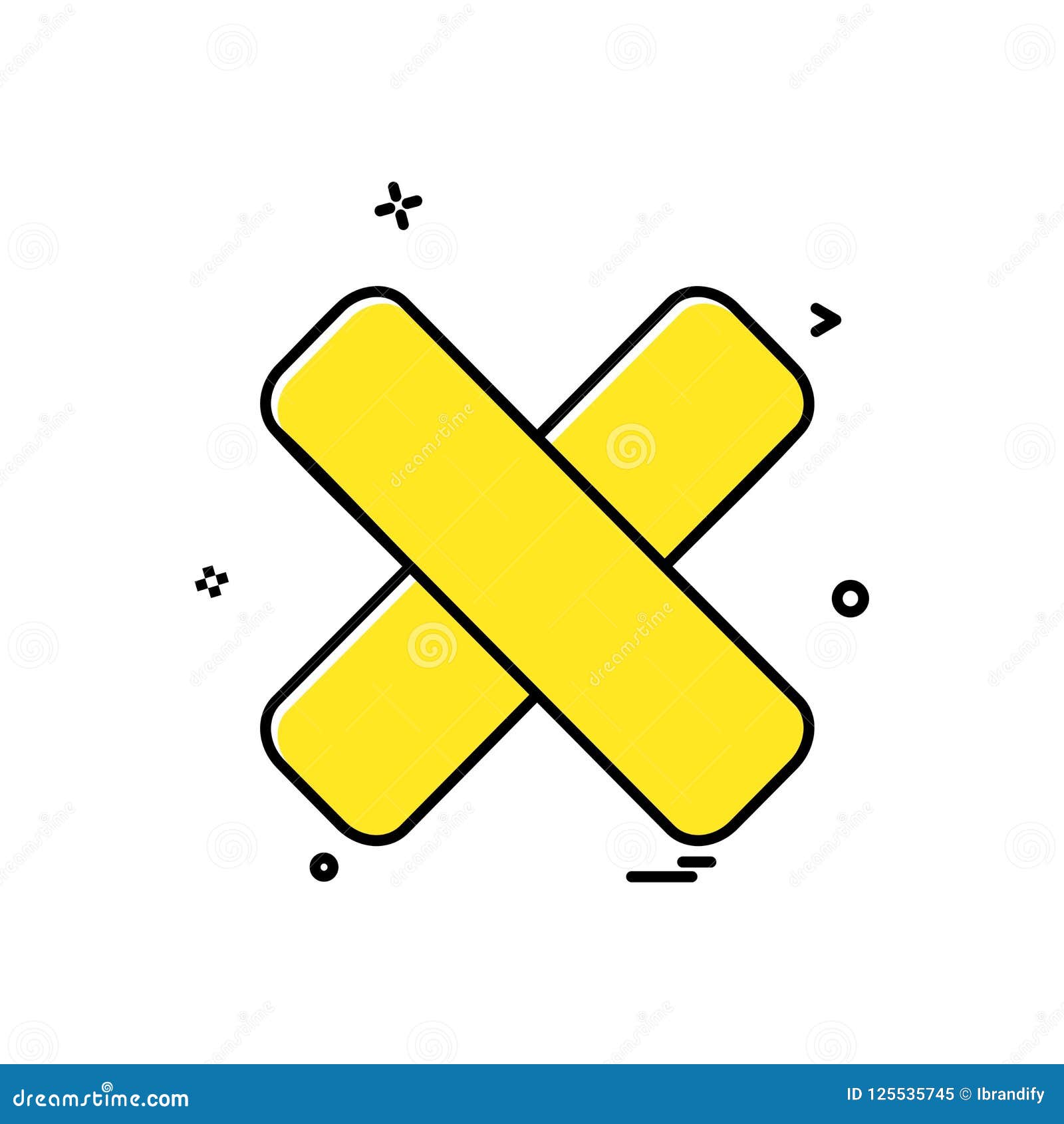 Close icon design vector stock vector. Illustration of background ...