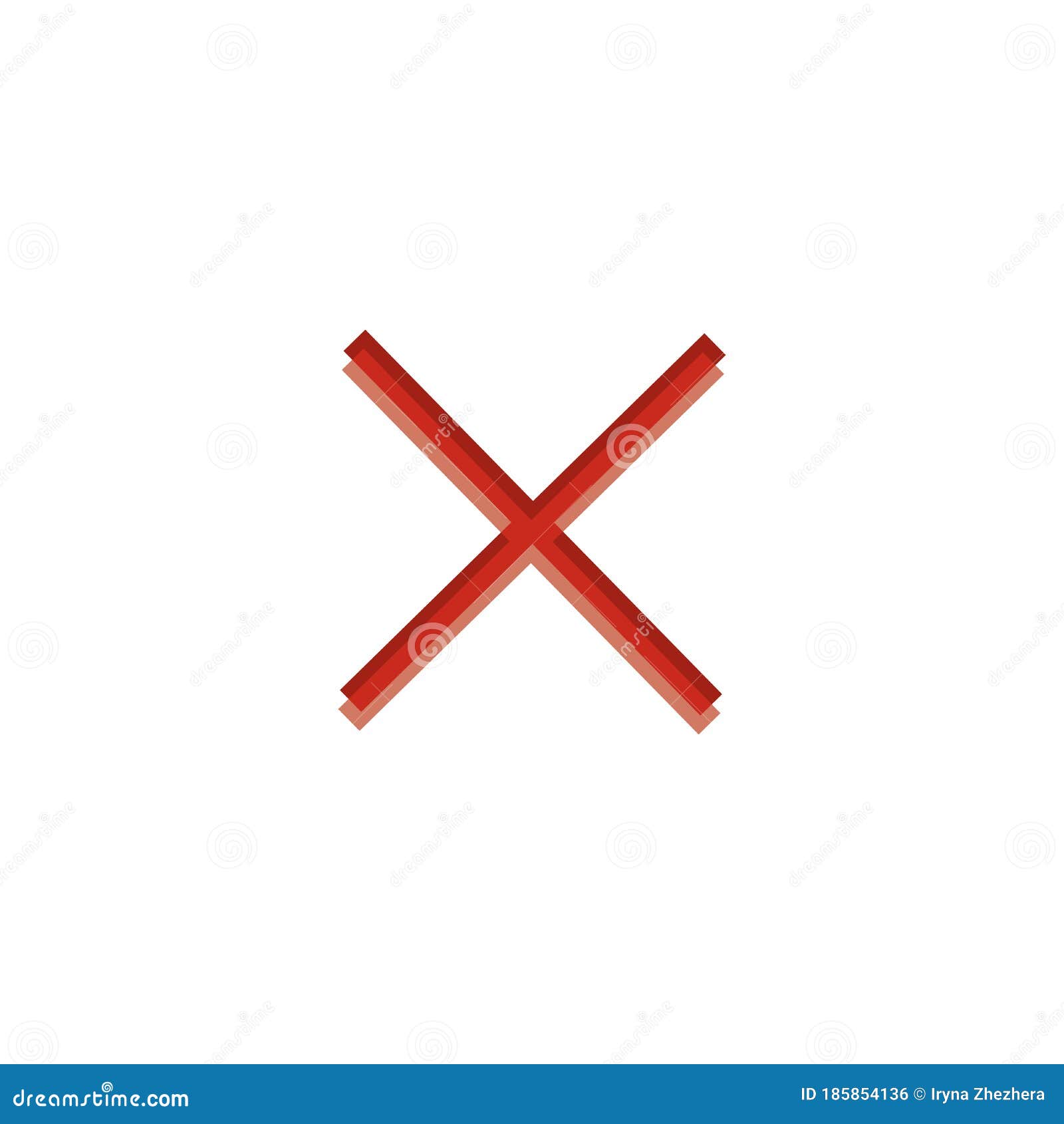 Close Icon. Red X-mark. Stock Vector Illustration Isolated on White ...