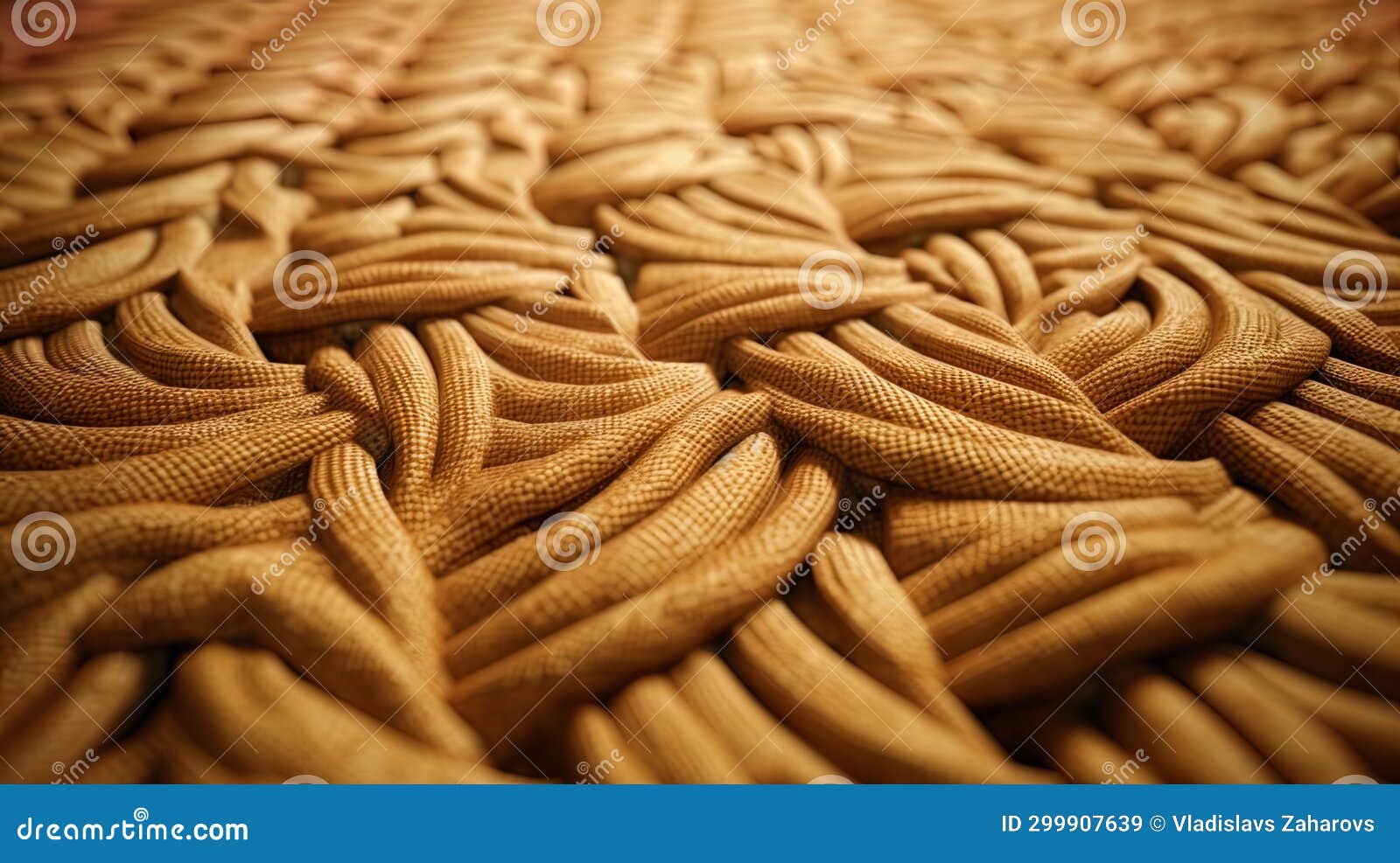 A Close Look at the Fibers Forming the Carpet Patterns Stock ...