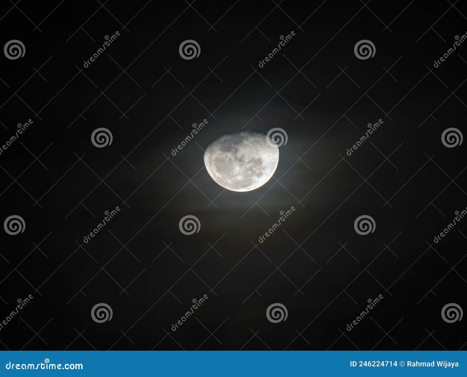 A Close Look at the Texture of the Half Moon Stock Photo - Image of ...