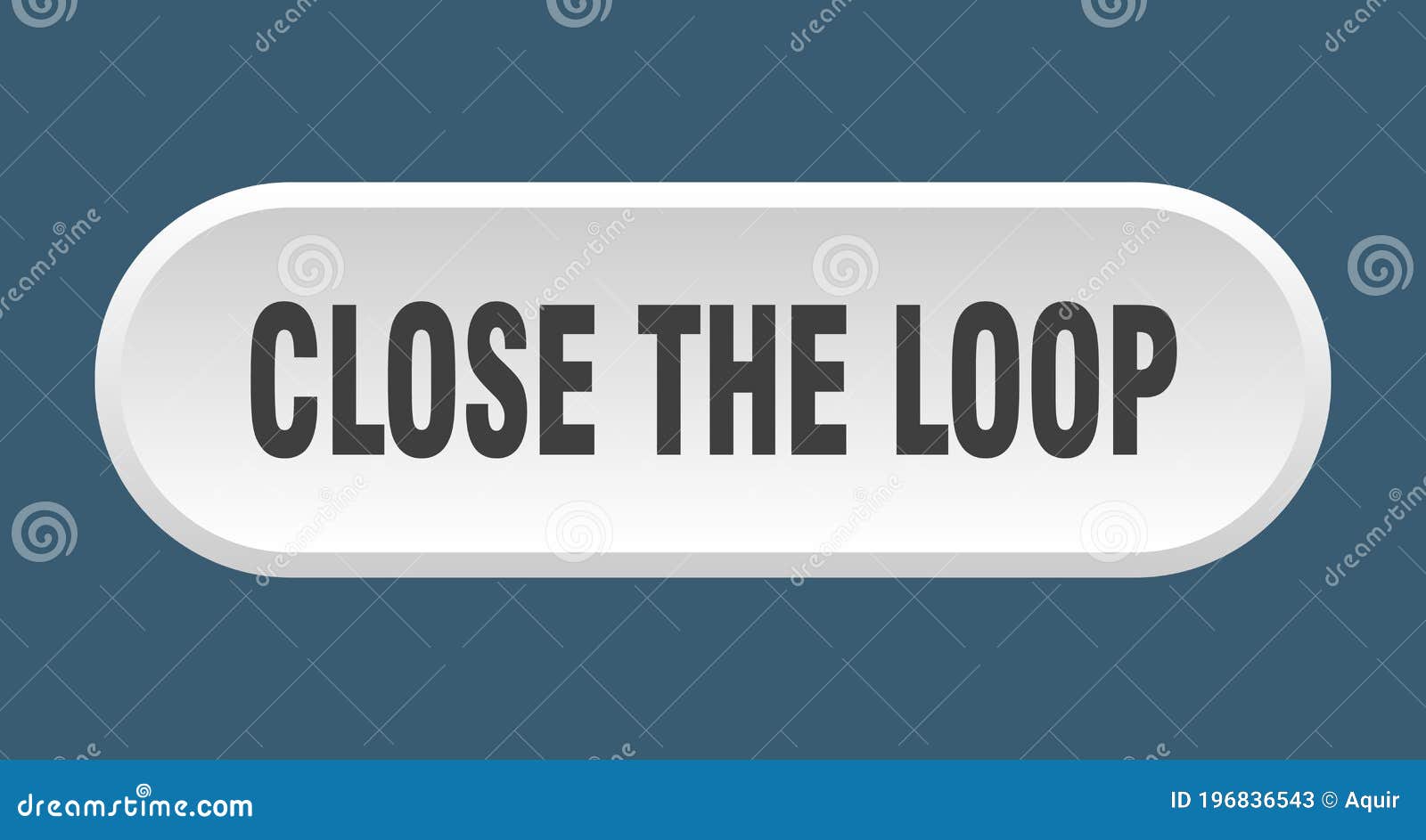 Close the loop button stock vector. Illustration of rounded - 196836543