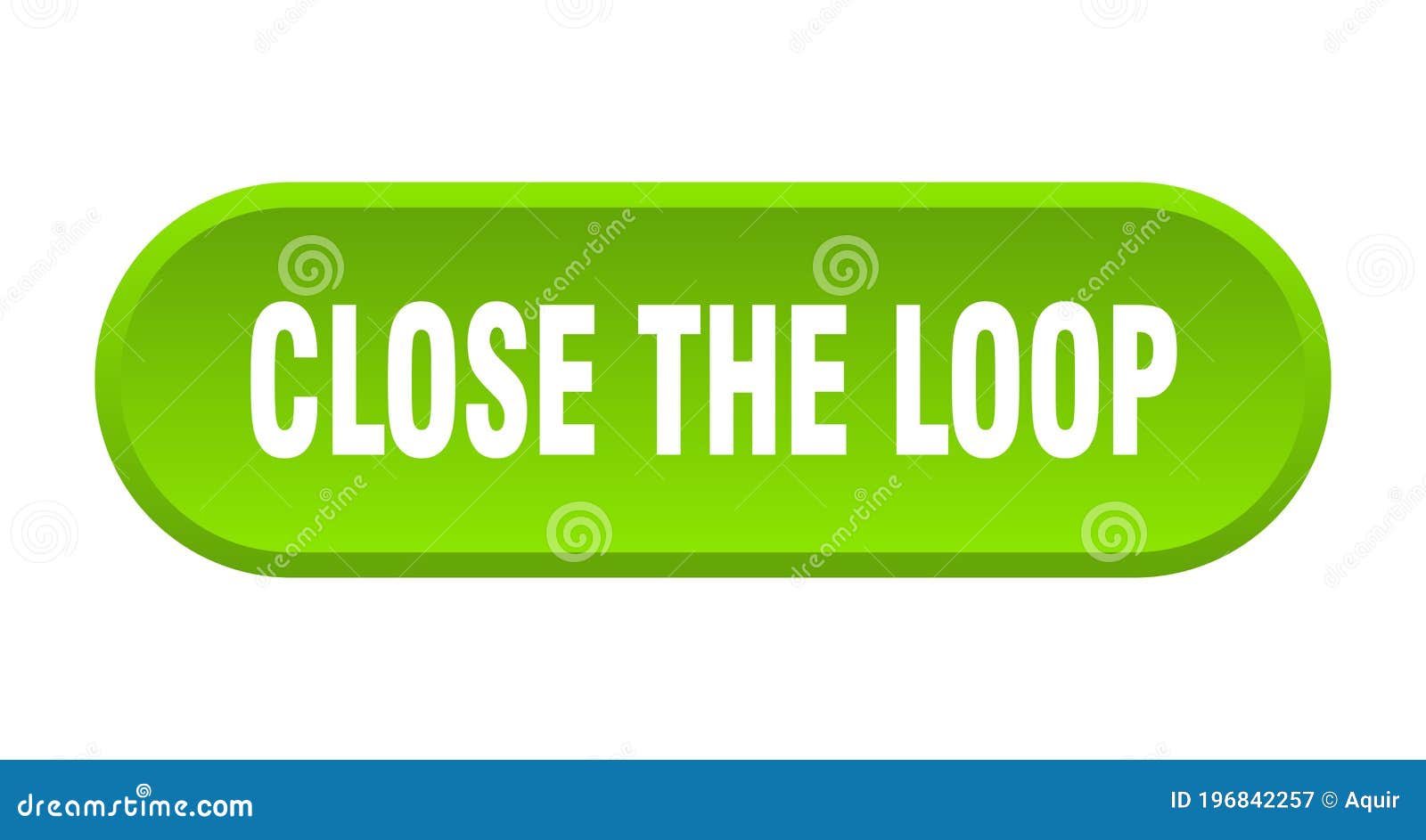 Close the loop button stock vector. Illustration of isolated - 196842257