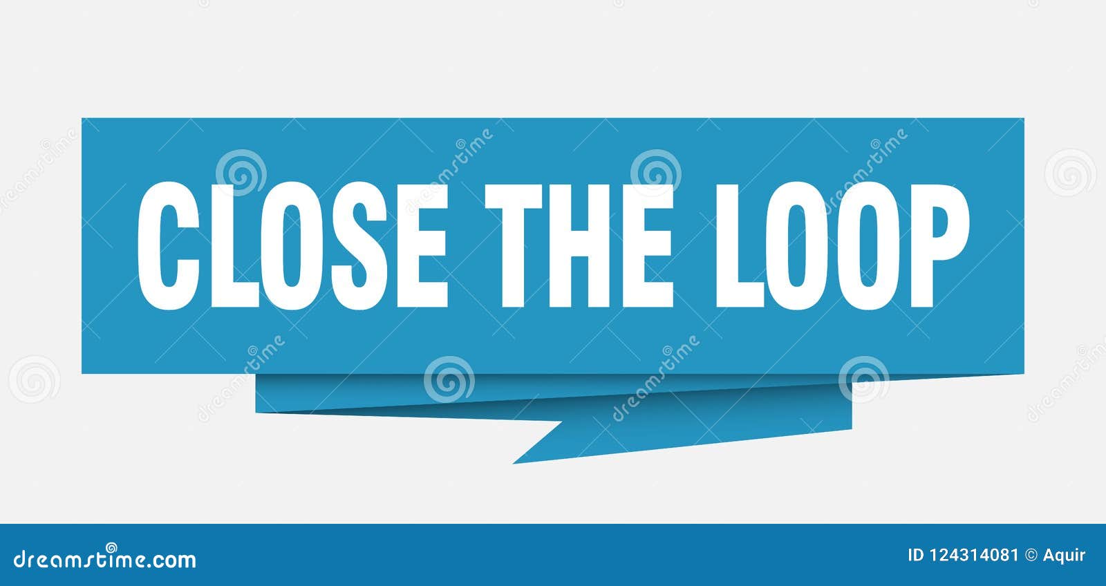 Close the loop stock vector. Illustration of square - 124314081