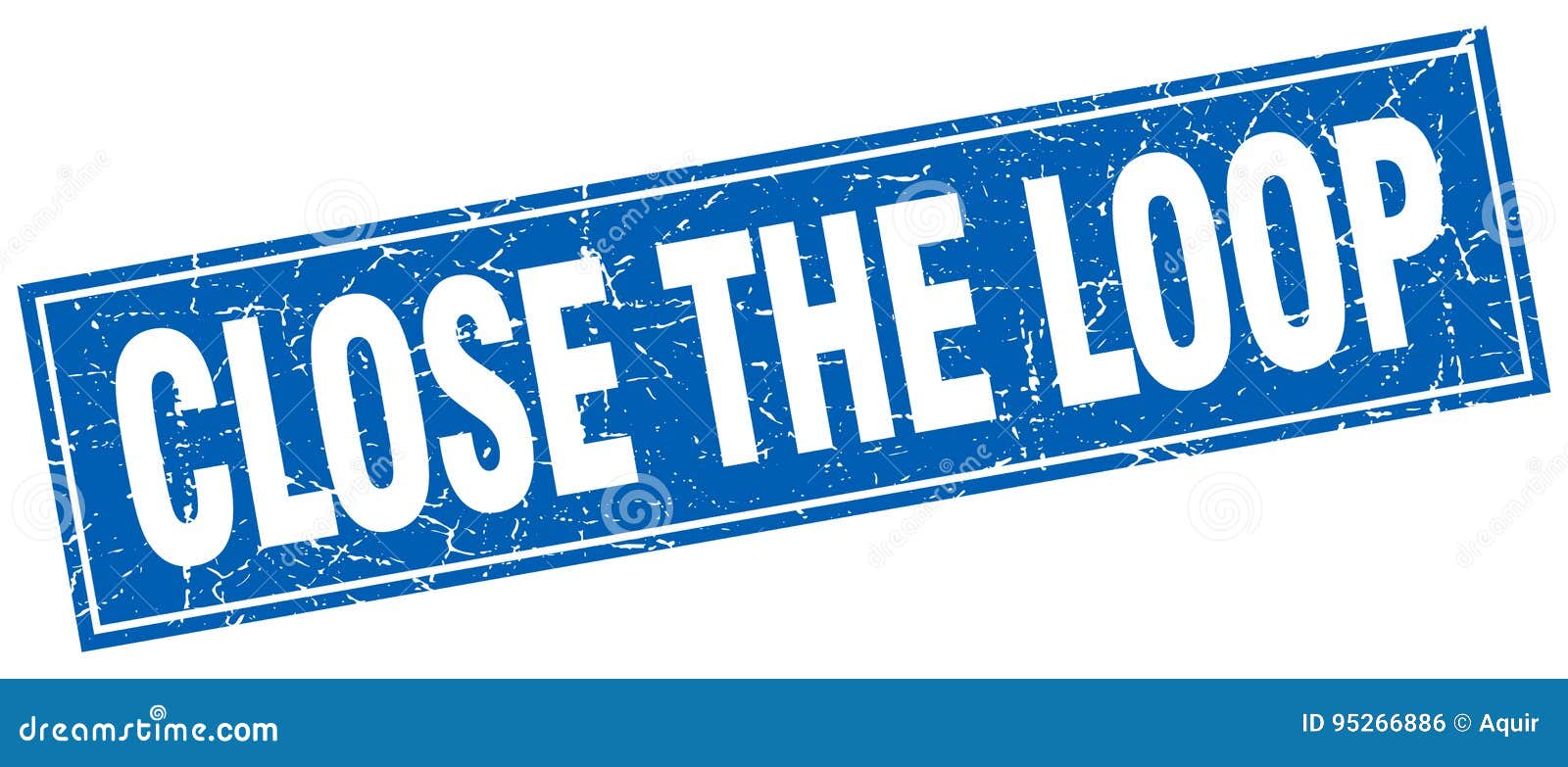 Close the loop stamp stock vector. Illustration of sign - 95266886