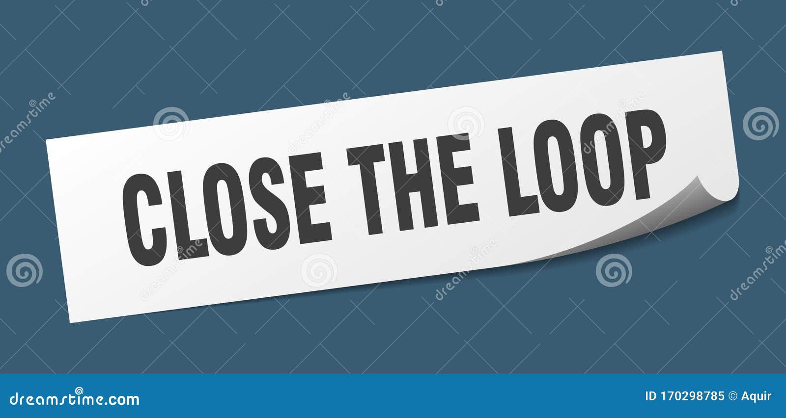 Close the Loop Sticker. Close the Loop Square Sign Stock Vector ...
