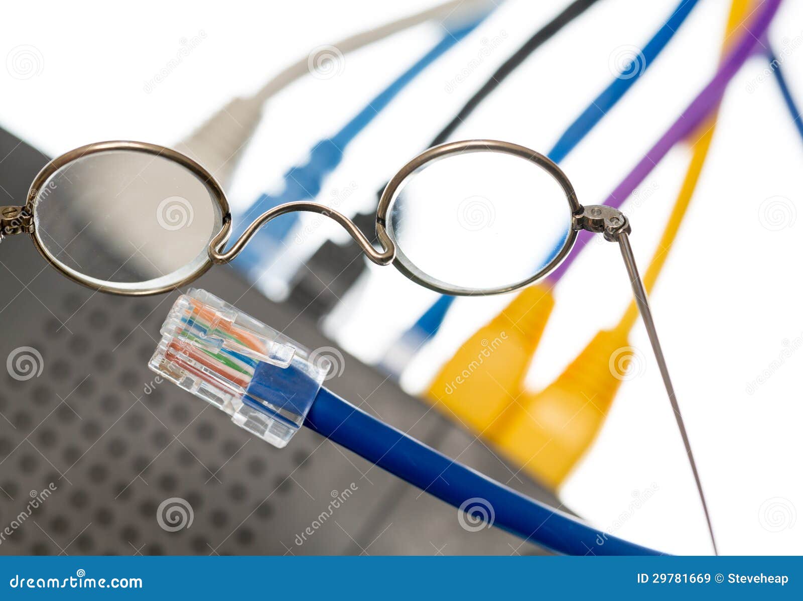 Lan Wires Cat5 Cat6. Hand Holds Wires With High Speed Internet Access ...