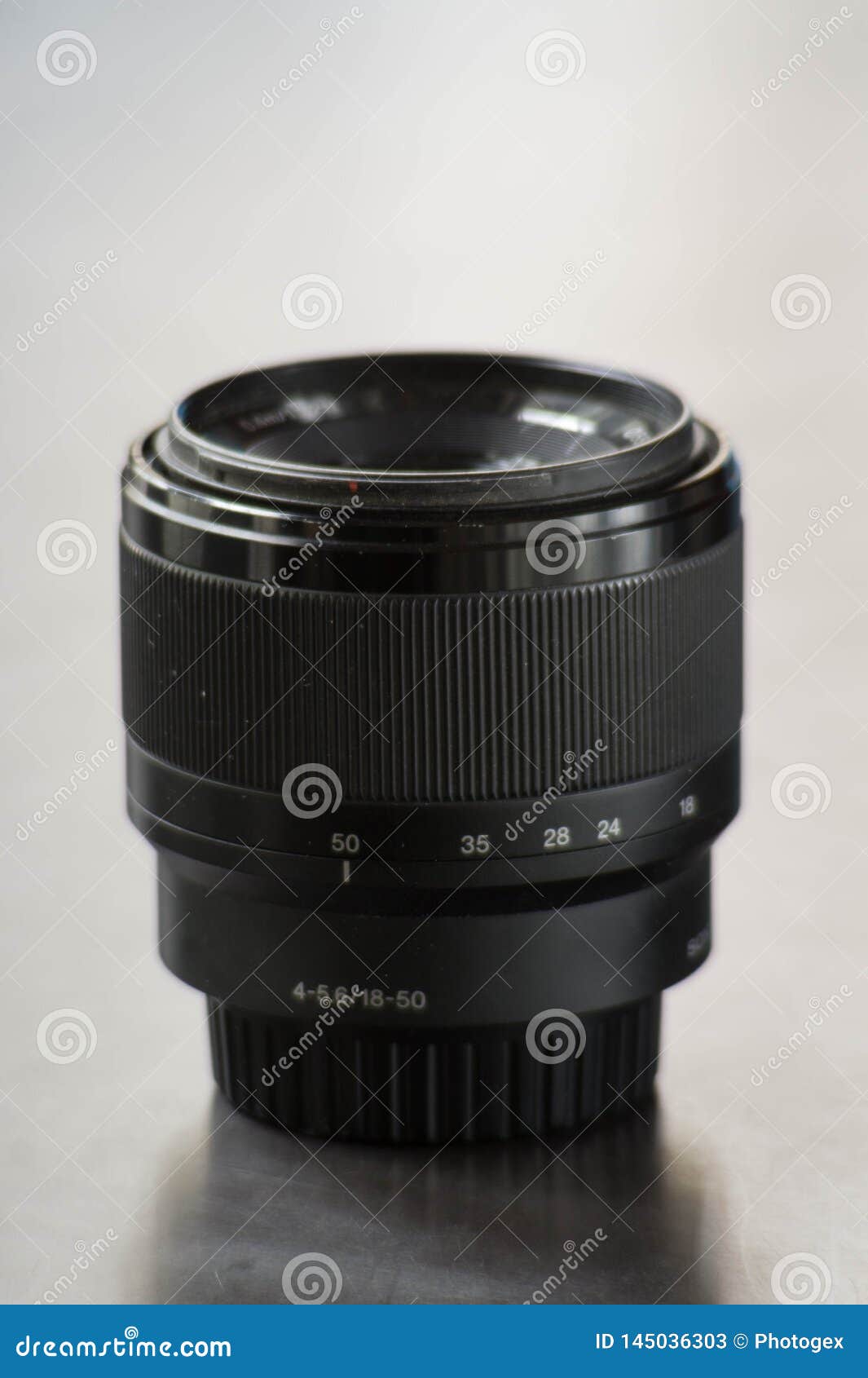 Close Up Photo of a 18-55 Mm Camera Lens Stock Image - Image of lens ...
