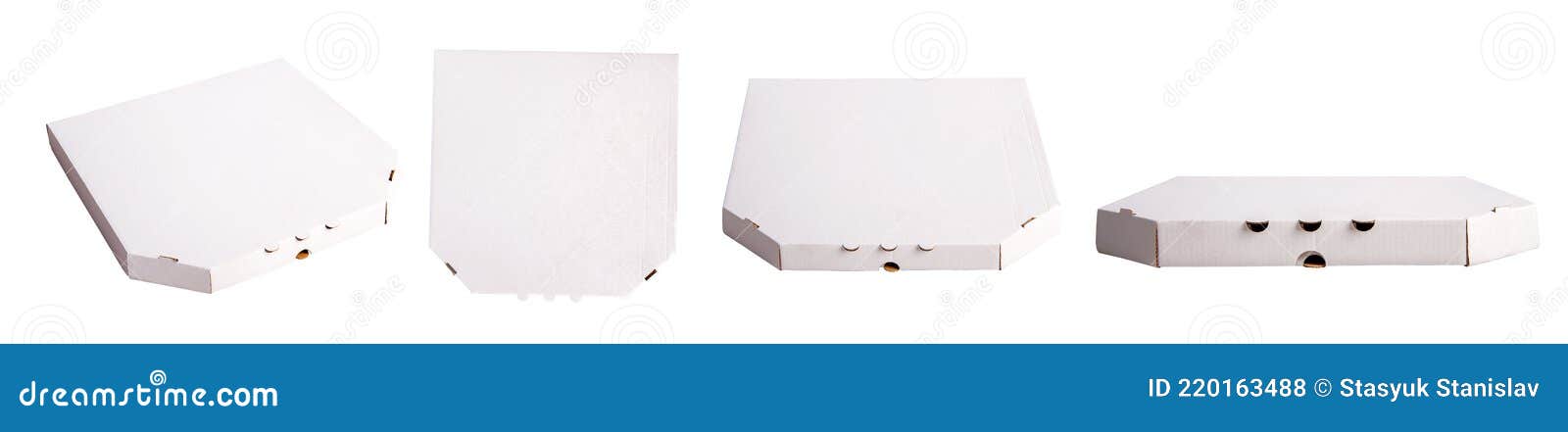 Close pizza box stock photo. Image of package, object - 220163488