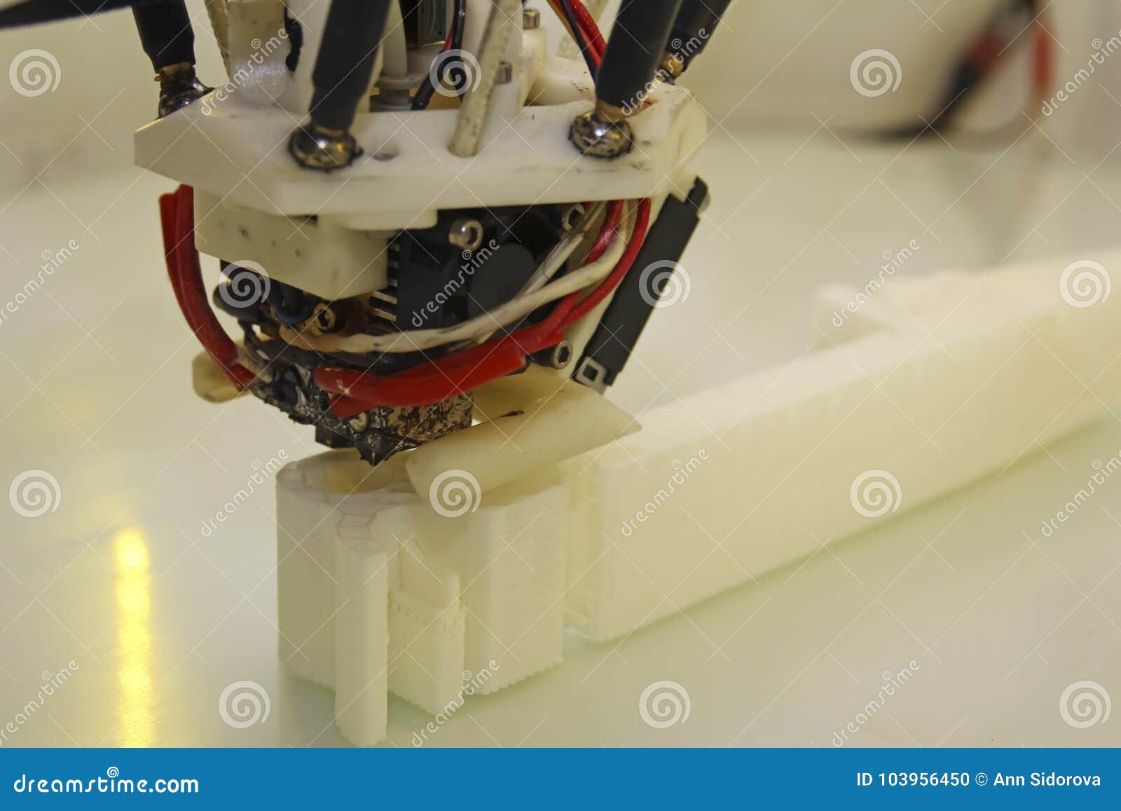 Close Printer Head 3D Printer Stock Photo - Image of machine, printer ...