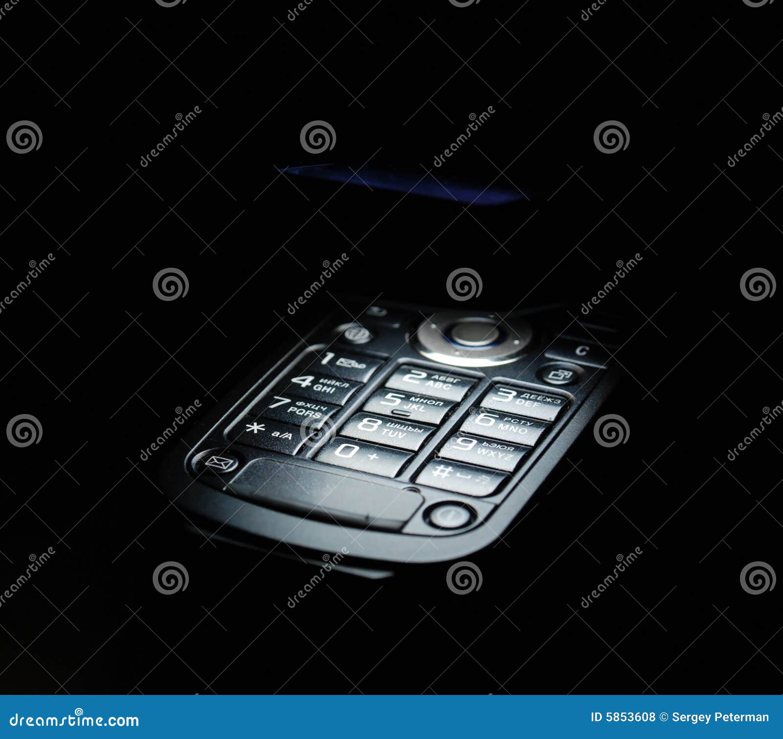 Close Shot of Cell Phone in Dark Stock Photo - Image of black, close ...