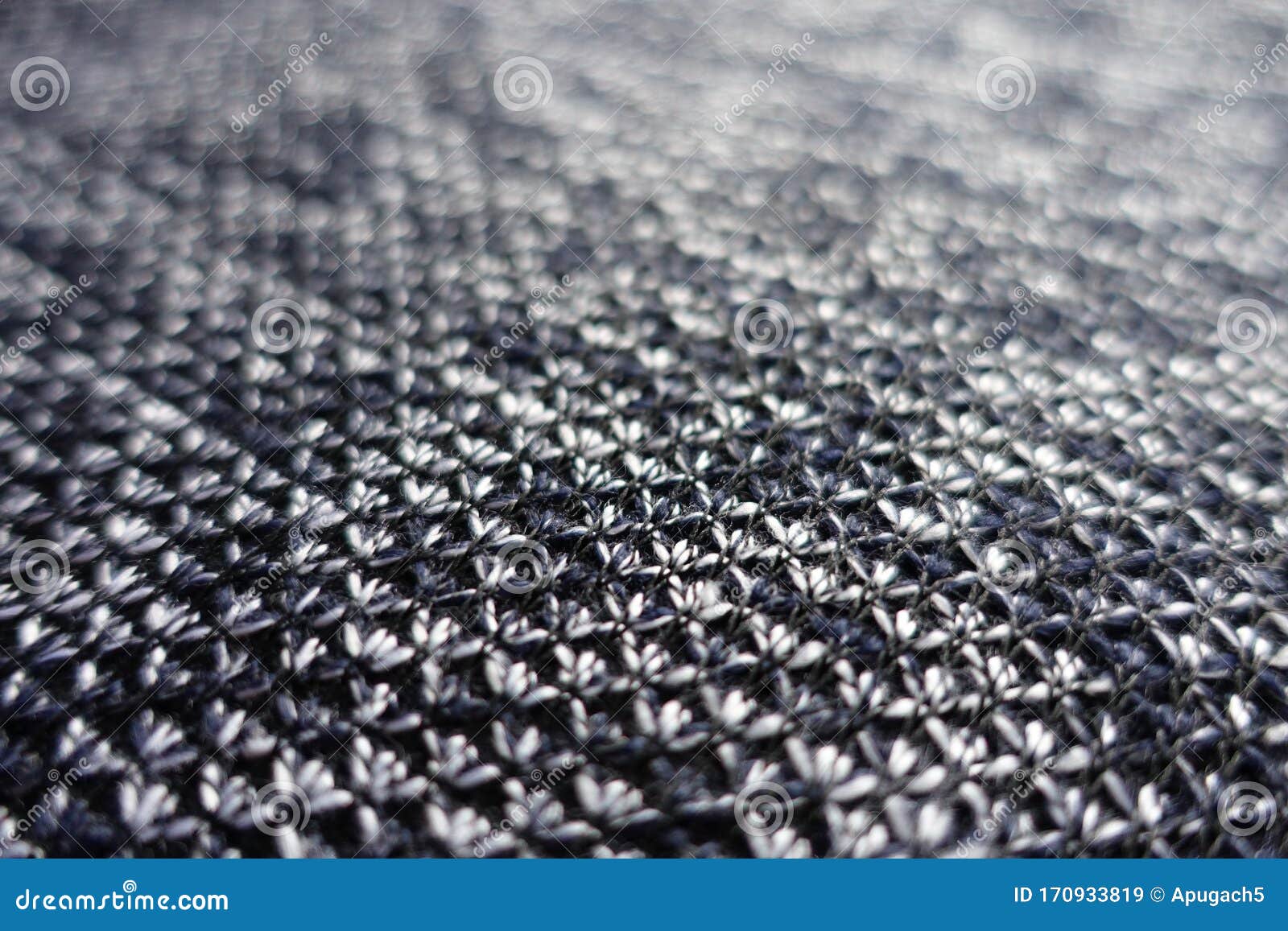Close Shot of Heather Blue Grey Wool Stock Image - Image of retro ...