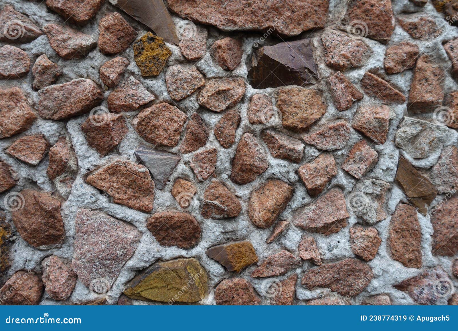Close Shot of Multicolored Gravel Pebble Dash on the Wall Stock Image ...