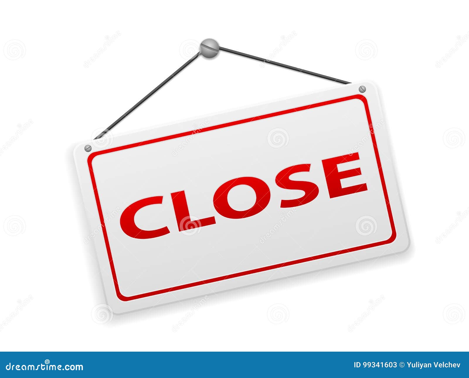 Close sign board stock vector. Illustration of isolated - 99341603