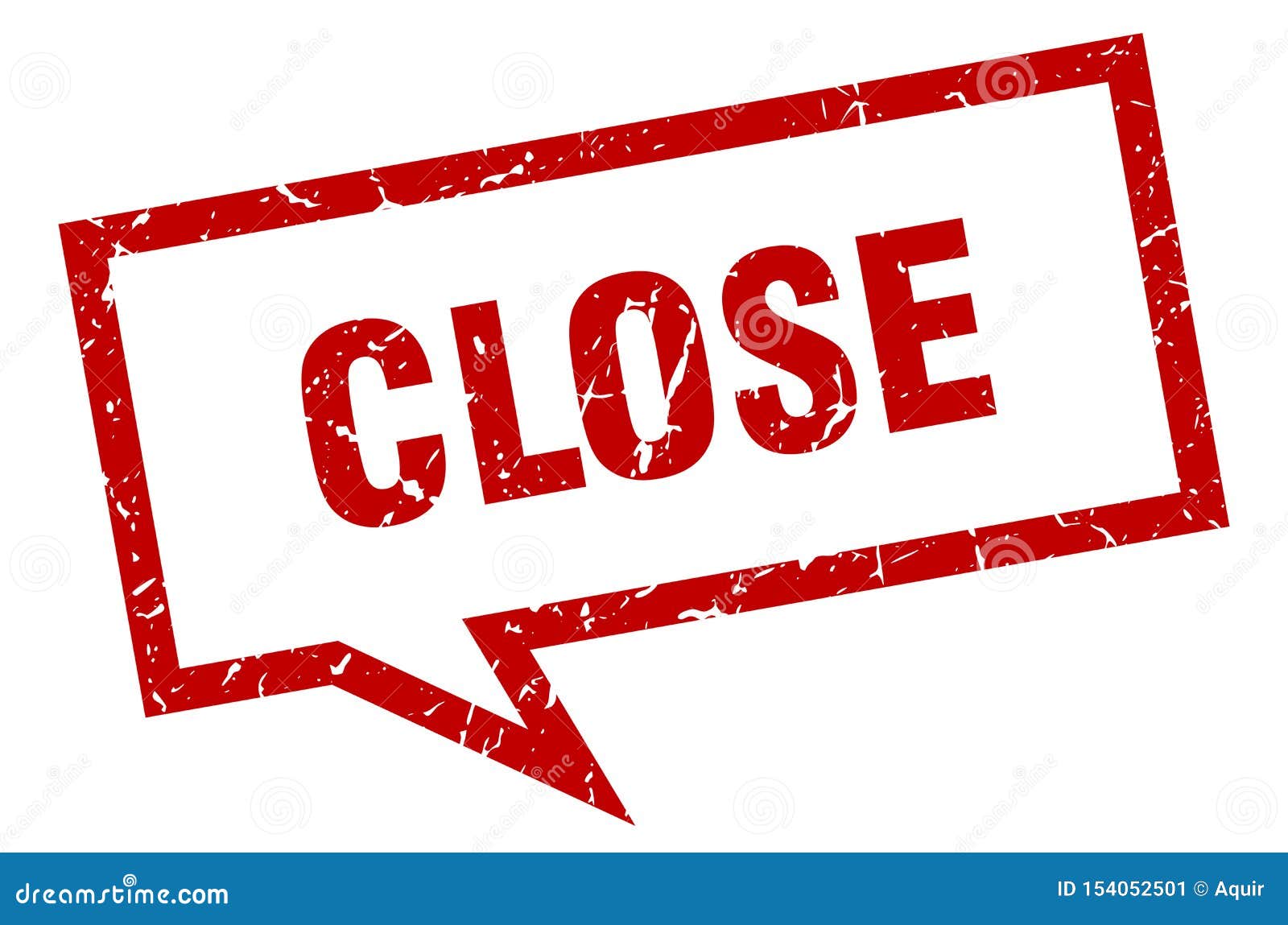 Close speech bubble. stock vector. Illustration of word - 154052501