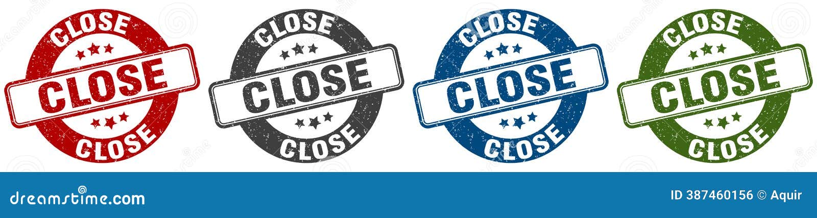 Close Stamp Vector Illustration | CartoonDealer.com #148440586