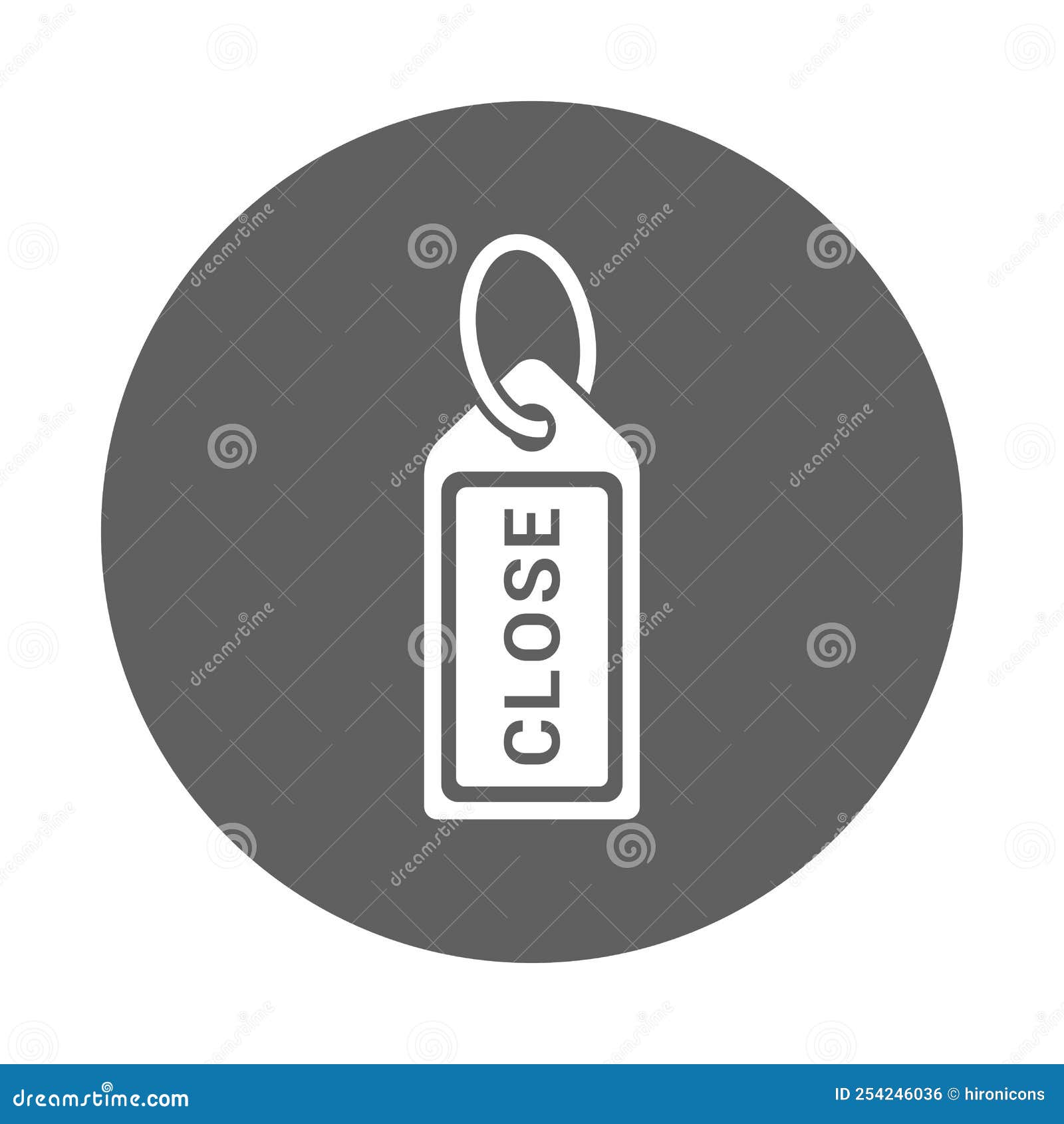 Close, Tag, Label, Offer Icon. Gray Vector Graphics Stock Vector ...