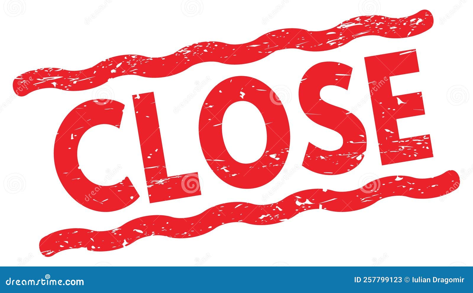 CLOSE Text on Red Lines Stamp Sign Stock Illustration - Illustration of ...