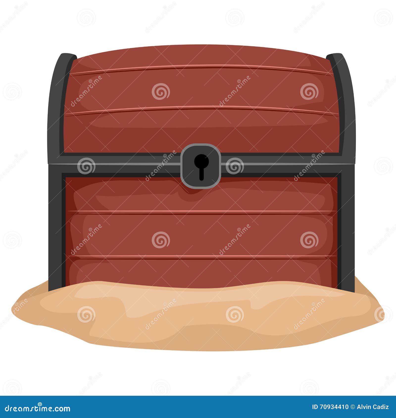 Close Treasure Chest stock vector. Illustration of design - 70934410