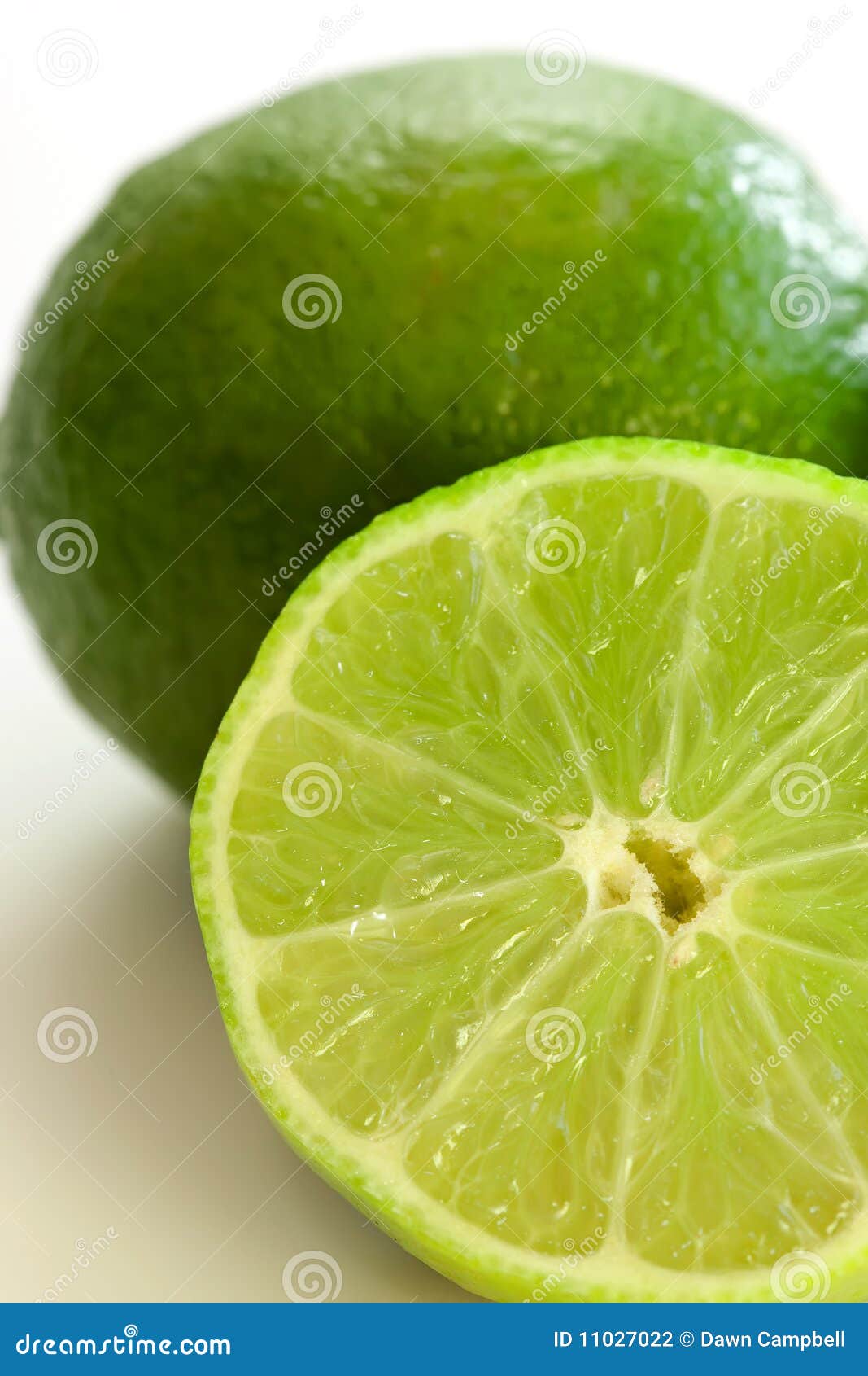 Close-up of 2 limes stock photo. Image of sour, open - 11027022
