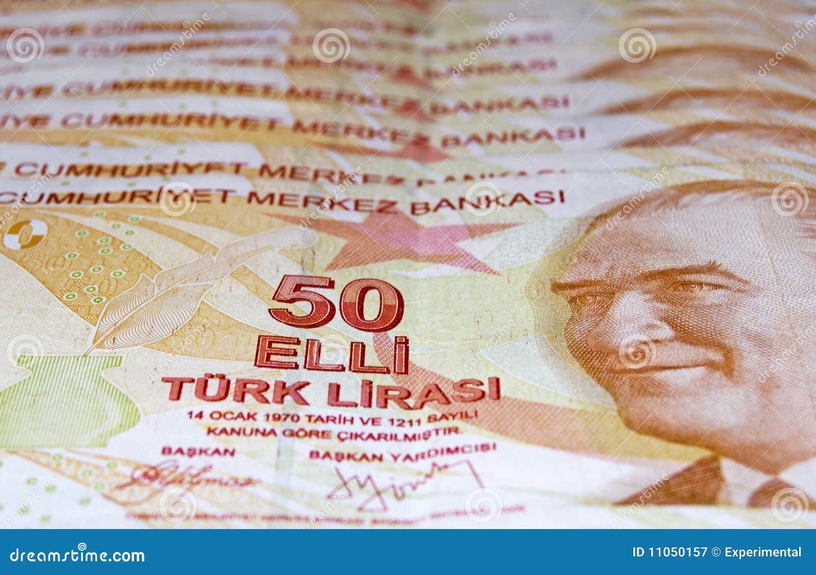 Close Up of 50 Turkish Lira Stock Image - Image of fund, cash: 11050157