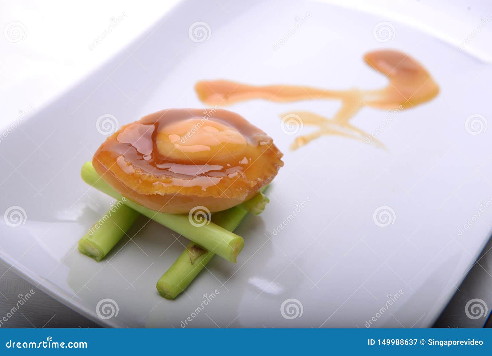 Close-up of Abalone in a Dish Where Presentation is Important Stock ...