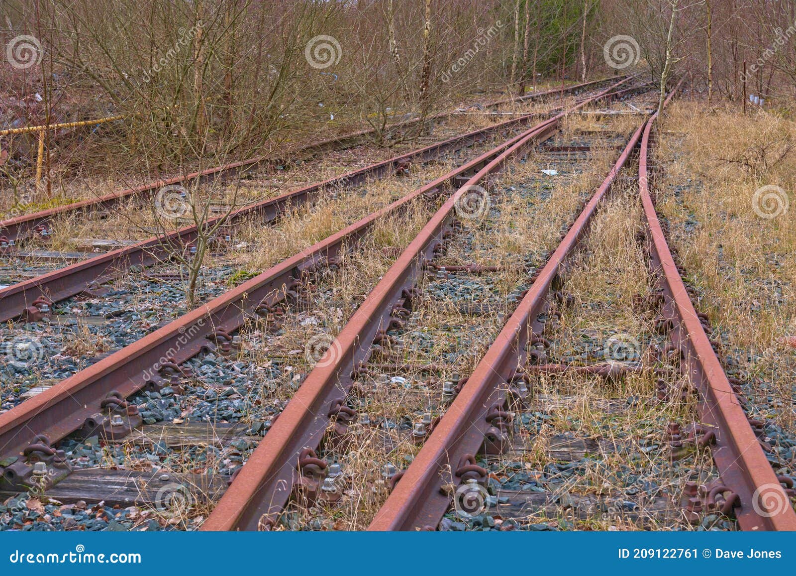 British Rail Abandoned Railway Switch Points Stock Image - Image of ...